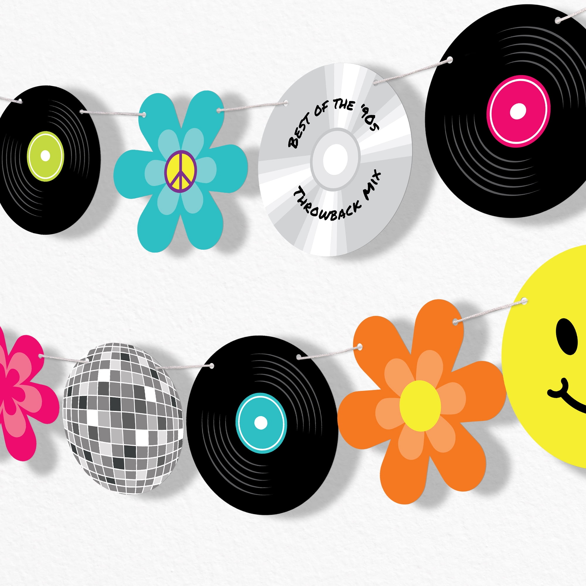 Big Dot of Happiness Through the Decades Garland Banner, 50s, 60s, 70s ...