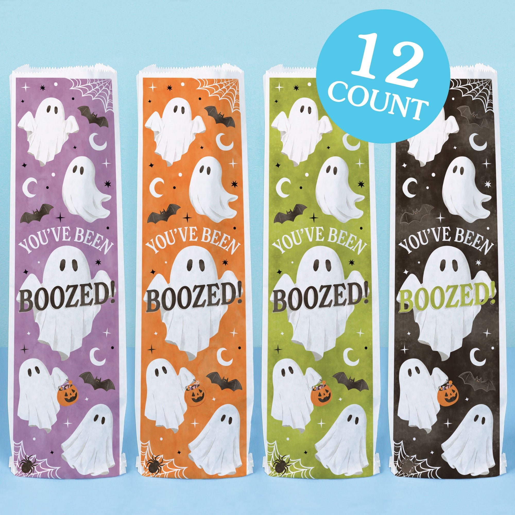 Big Dot of Happiness Ghostly You've Been Booed Wine Gift Bags ...