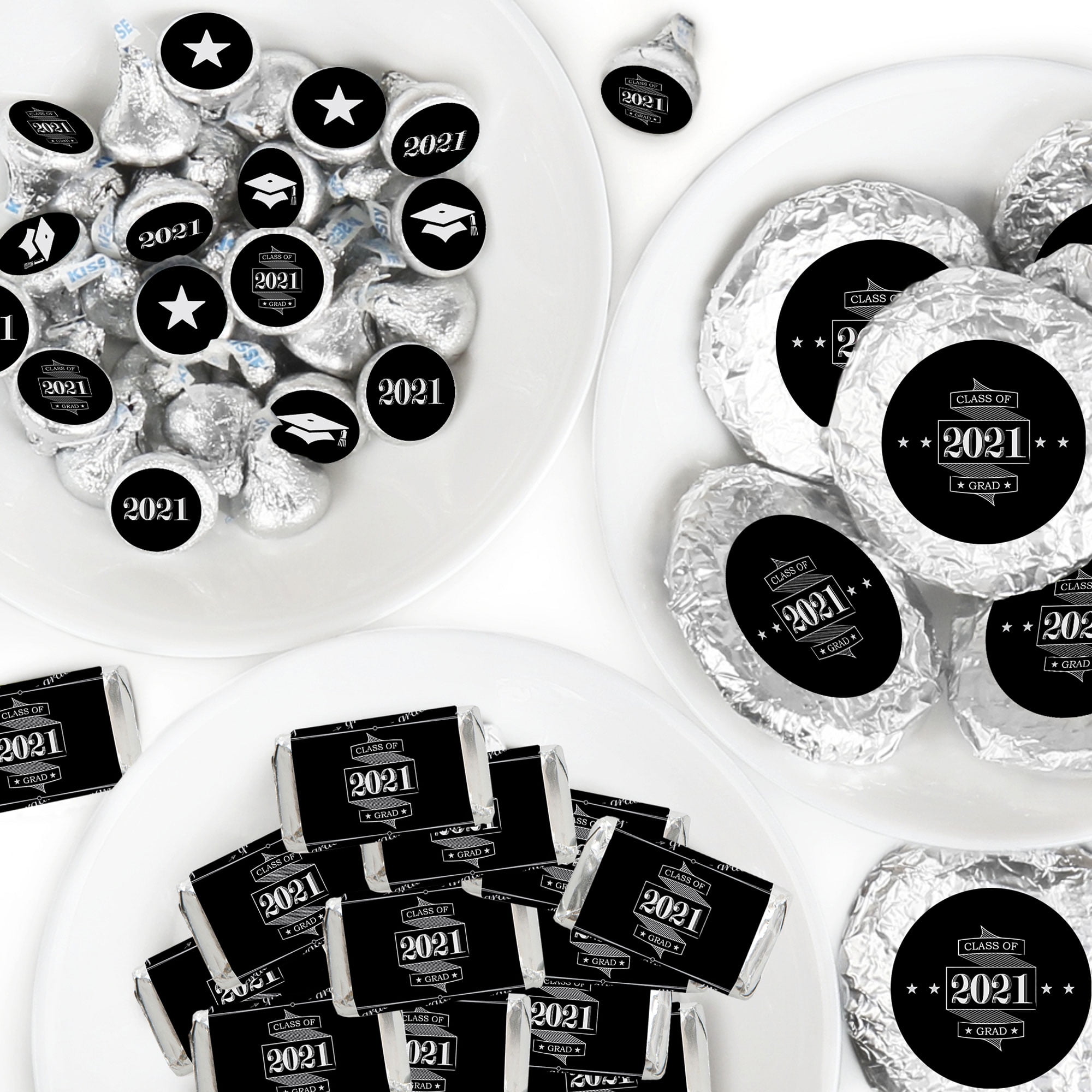 Big Dot of Happiness Graduation Cheers - Mini Candy Bar Wrappers, Round ...