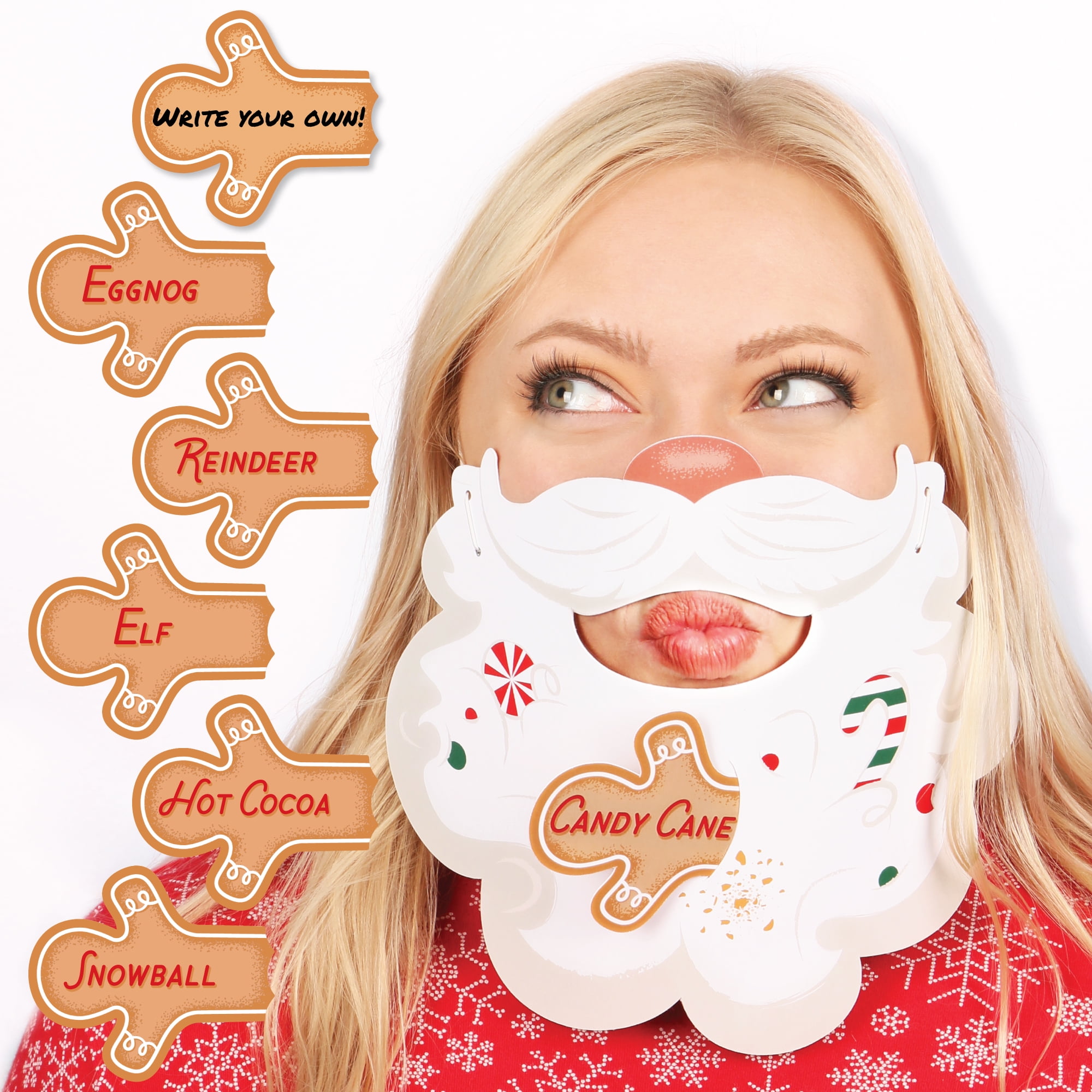 Big Dot of Happiness Jolly Santa Claus Beard Guessing Game, Fun ...