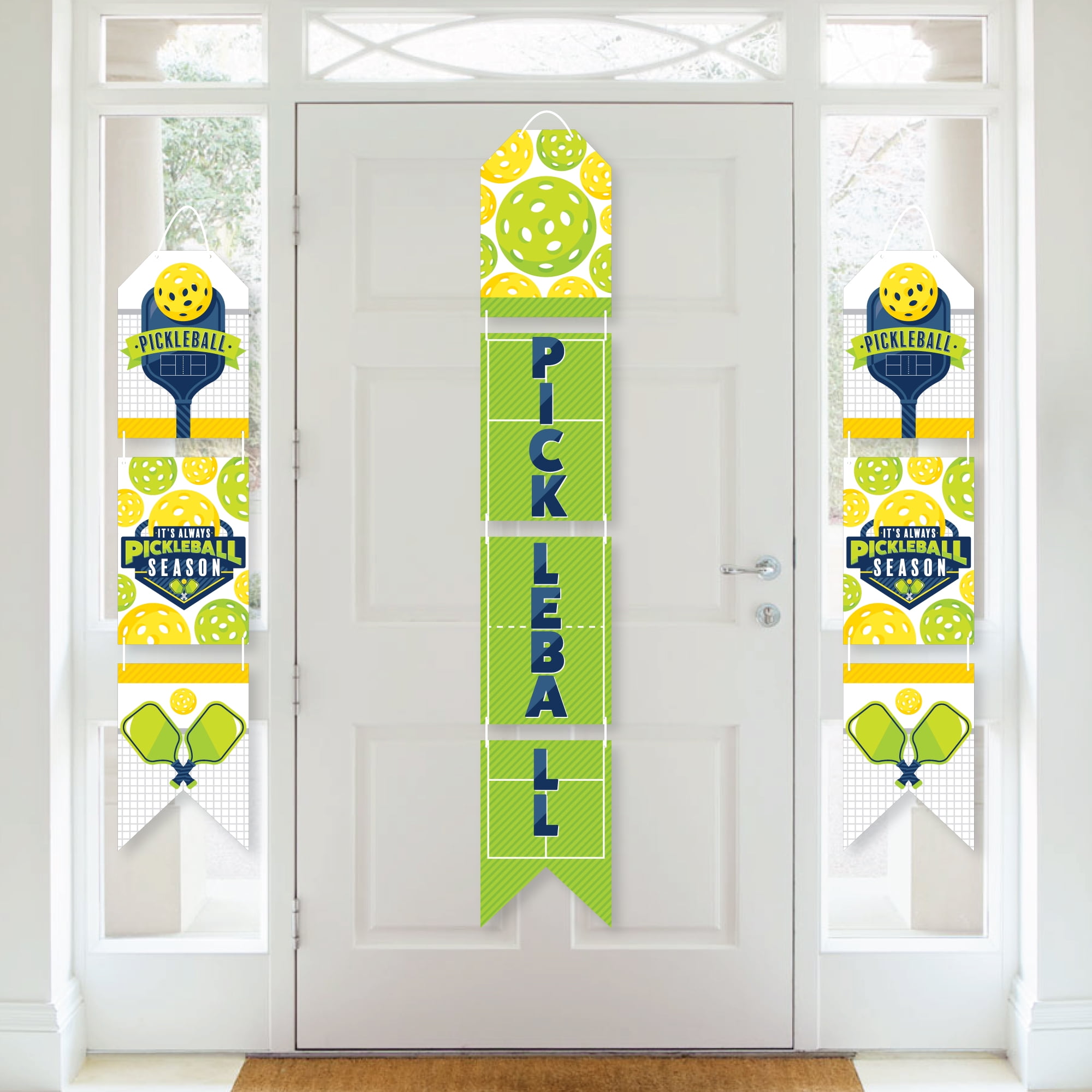 Big Dot of Happiness Let’s Rally - Pickleball - Hanging Vertical Paper ...