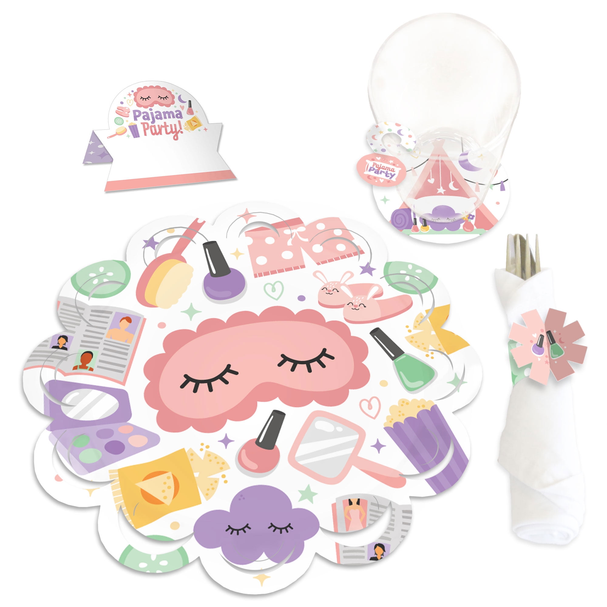 Big Dot of Happiness Pajama Slumber Party - Girls Sleepover Birthday ...