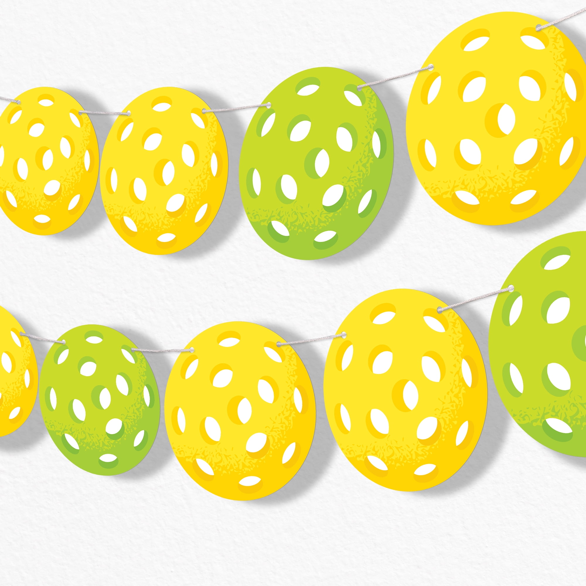Big Dot of Happiness Pickleball Garland Banner, Let's Rally Birthday or ...