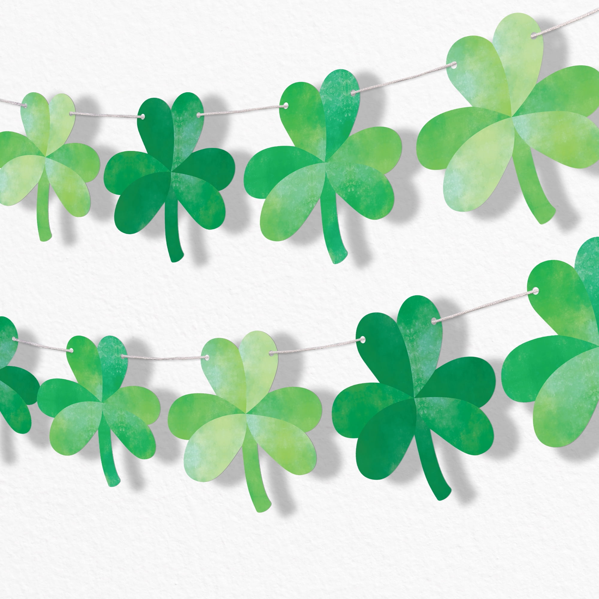 Big Dot of Happiness Shamrock Garland Banner, St. Patrick's Day ...