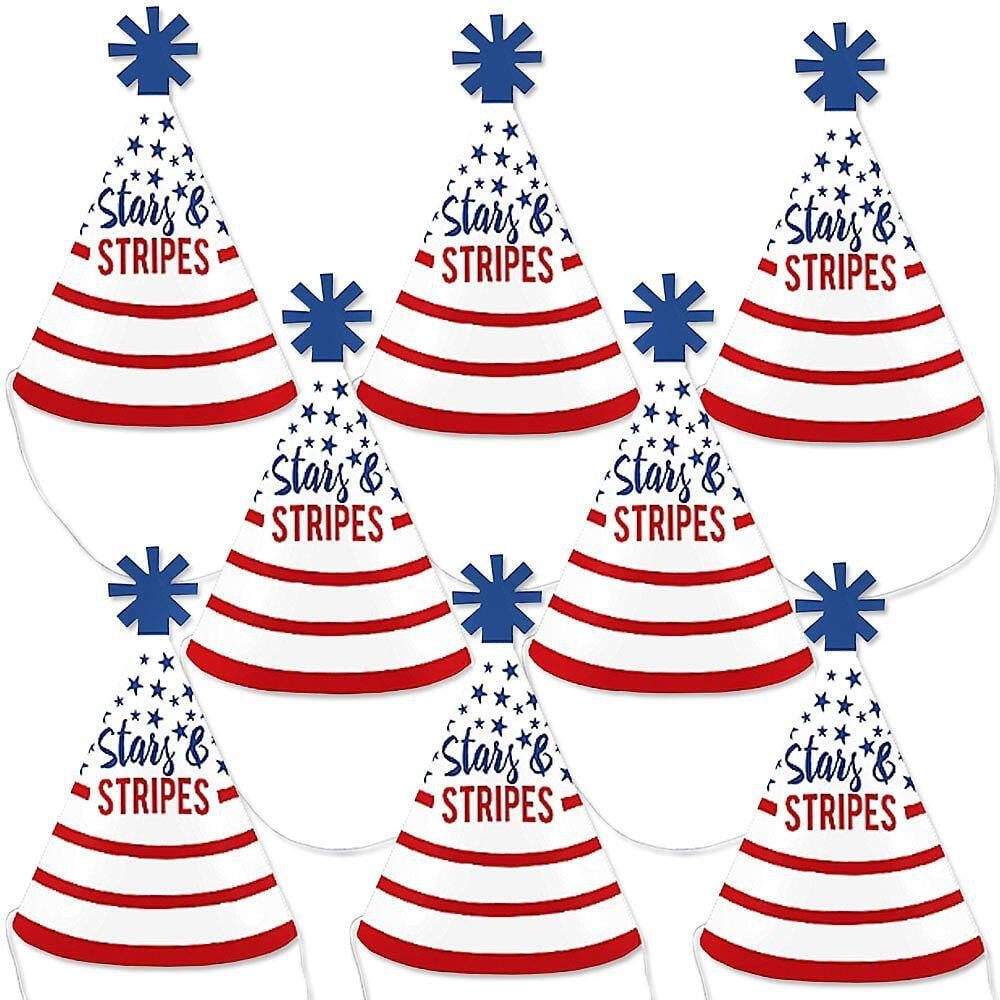 Big Dot of Happiness Stars and Stripes - Mini Cone Memorial Day, 4th of ...