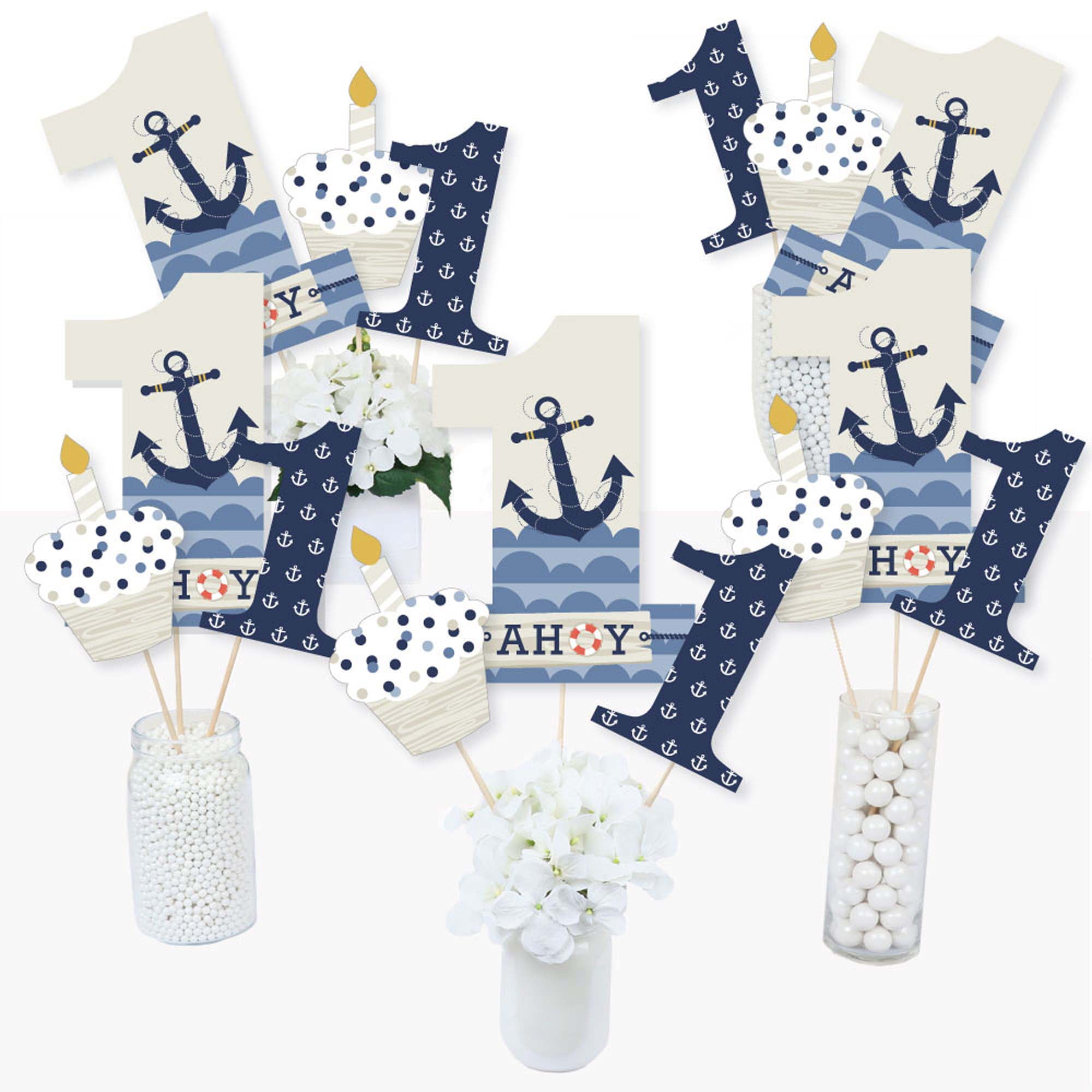 Big Dot of Happiness 1st Birthday Ahoy - Nautical - First Birthday ...