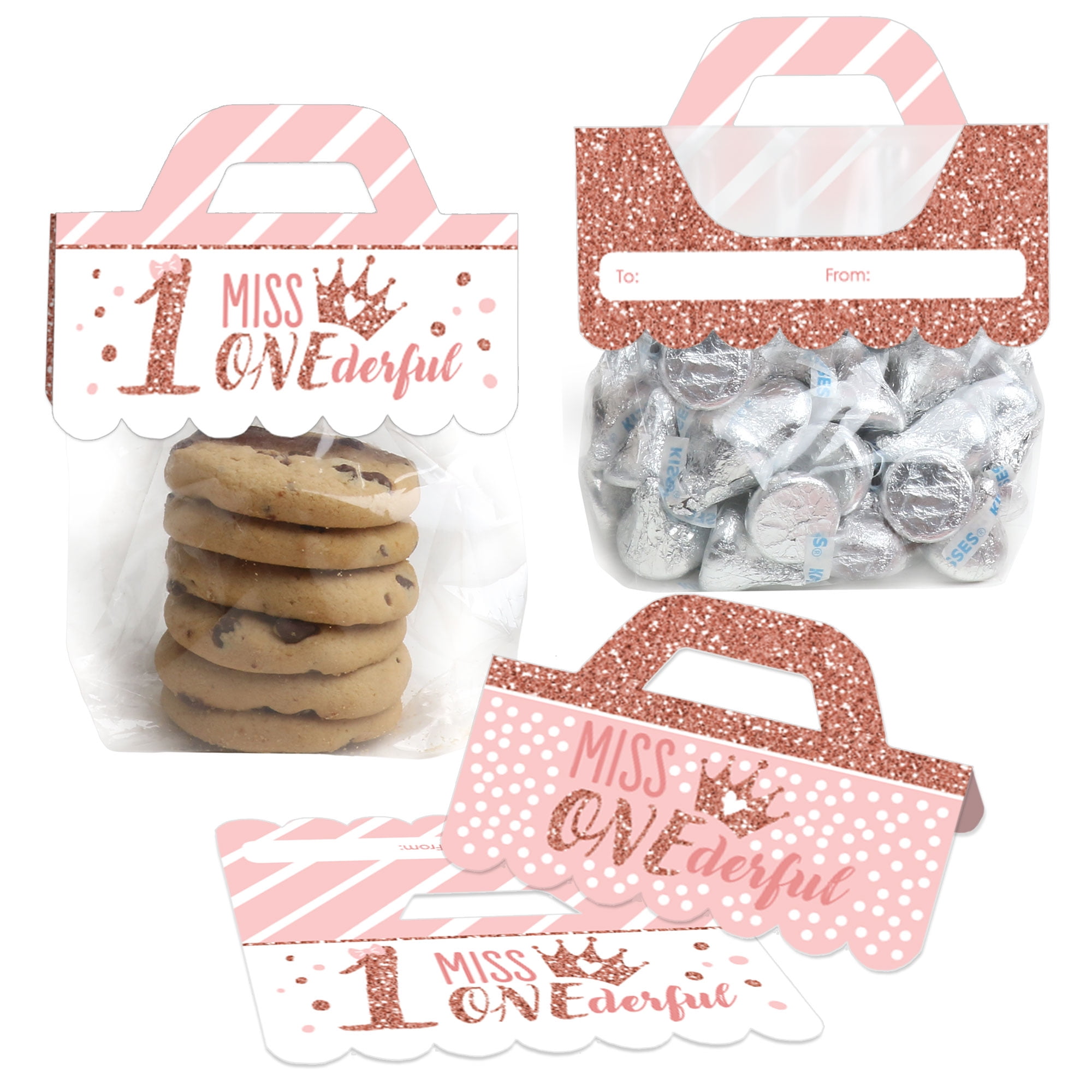 Big Dot of Happiness 1st Birthday Little Miss Onederful DIY Girl First ...