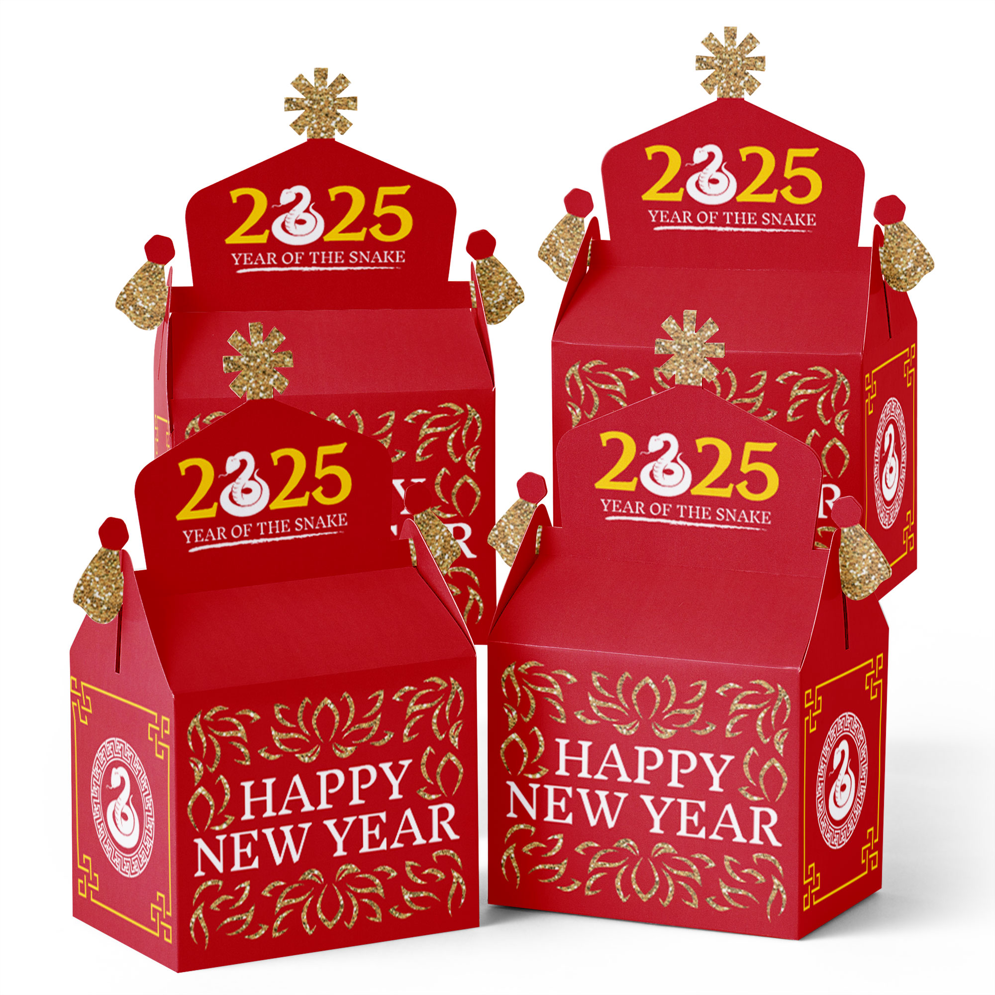 Big Dot of Happiness 2025 Year of the Snake - Treat Box Party Favors ...