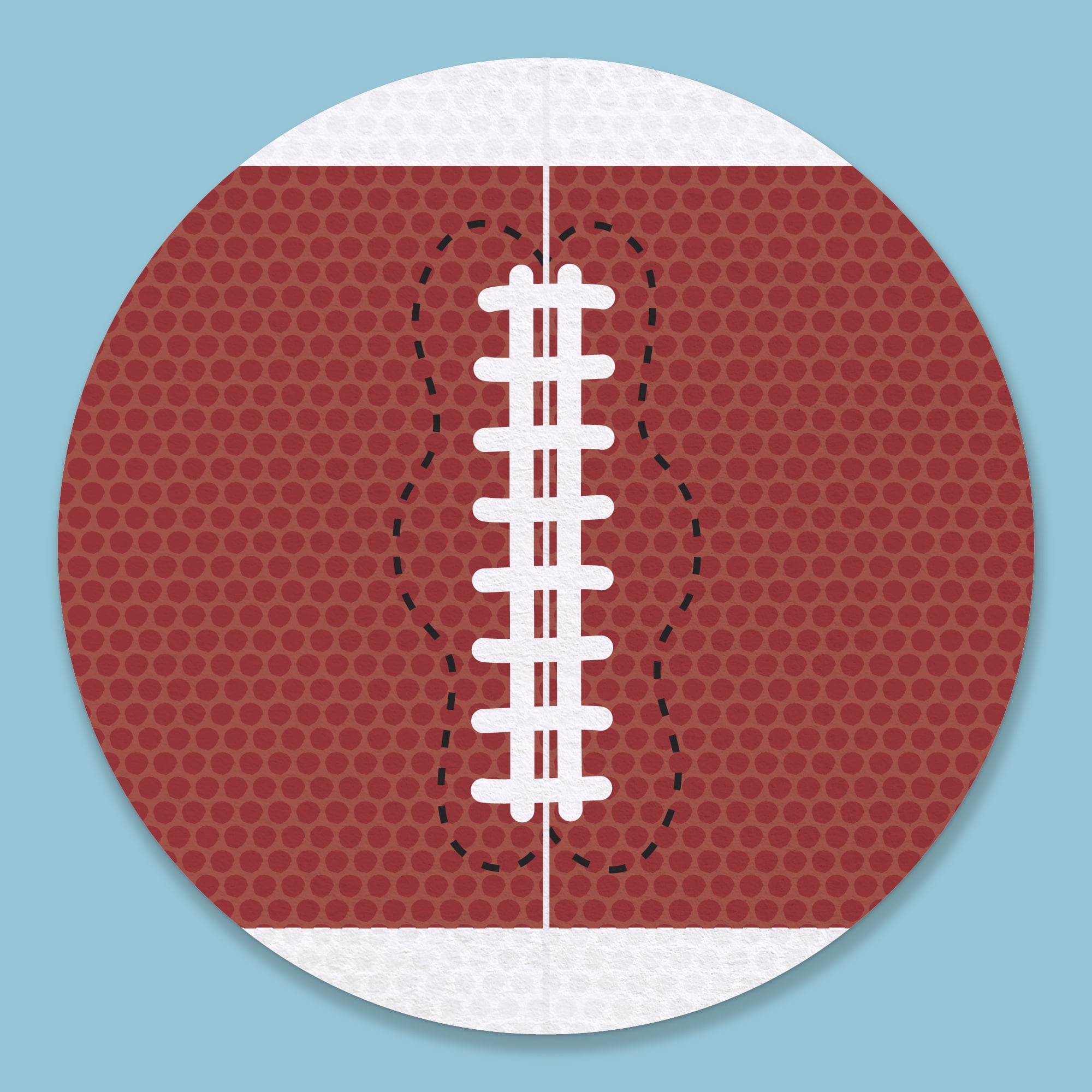 Big Dot of Happiness 25 Ct Football Drink Coasters, 4-Inch Disposable ...