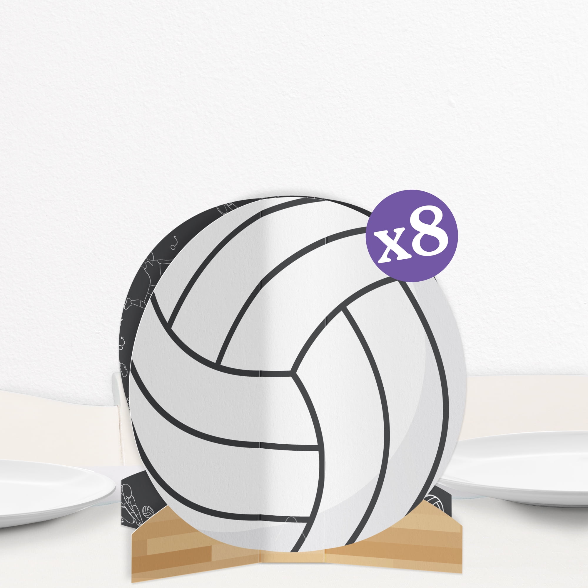 Big Dot of Happiness 3D Volleyball Centerpiece Table Decorations ...