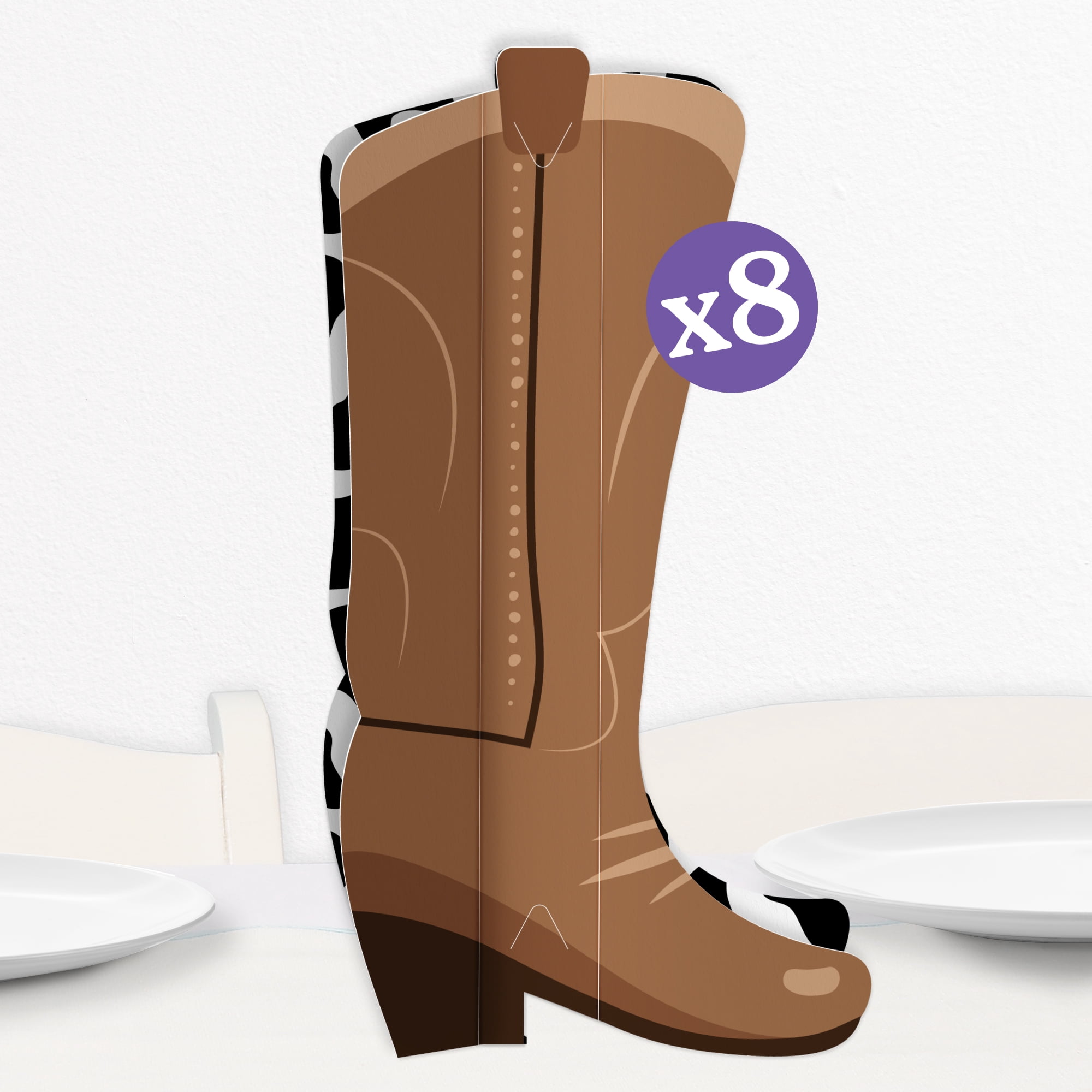 Big Dot of Happiness 3D Western Cowboy Boots Centerpiece Table ...