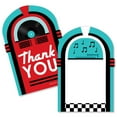 Big Dot of Happiness 50's Sock Hop - Shaped Thank You Cards - 1950s ...