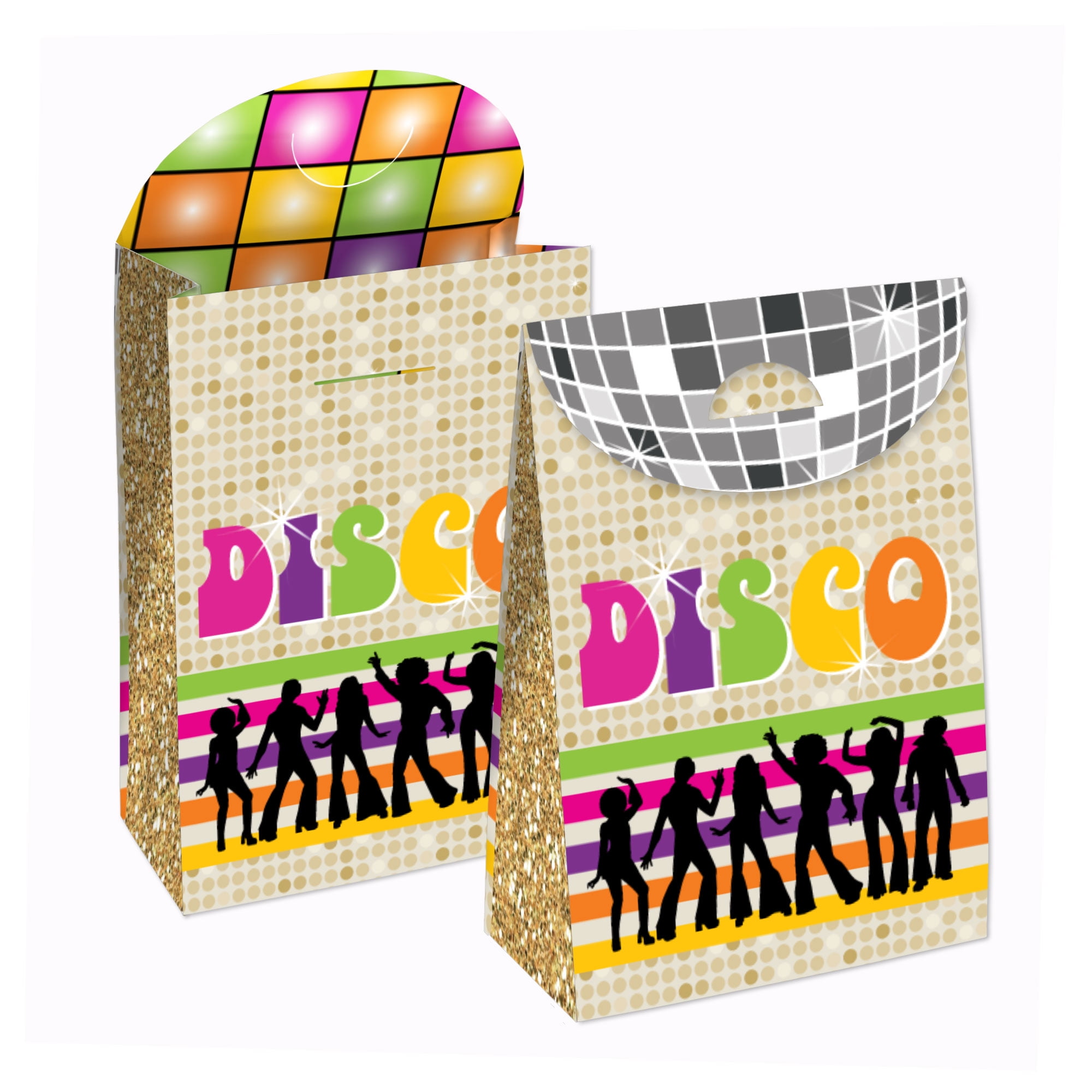 Big Dot of Happiness 70’s Disco - 1970s Disco Fever Gift Favor Bags ...