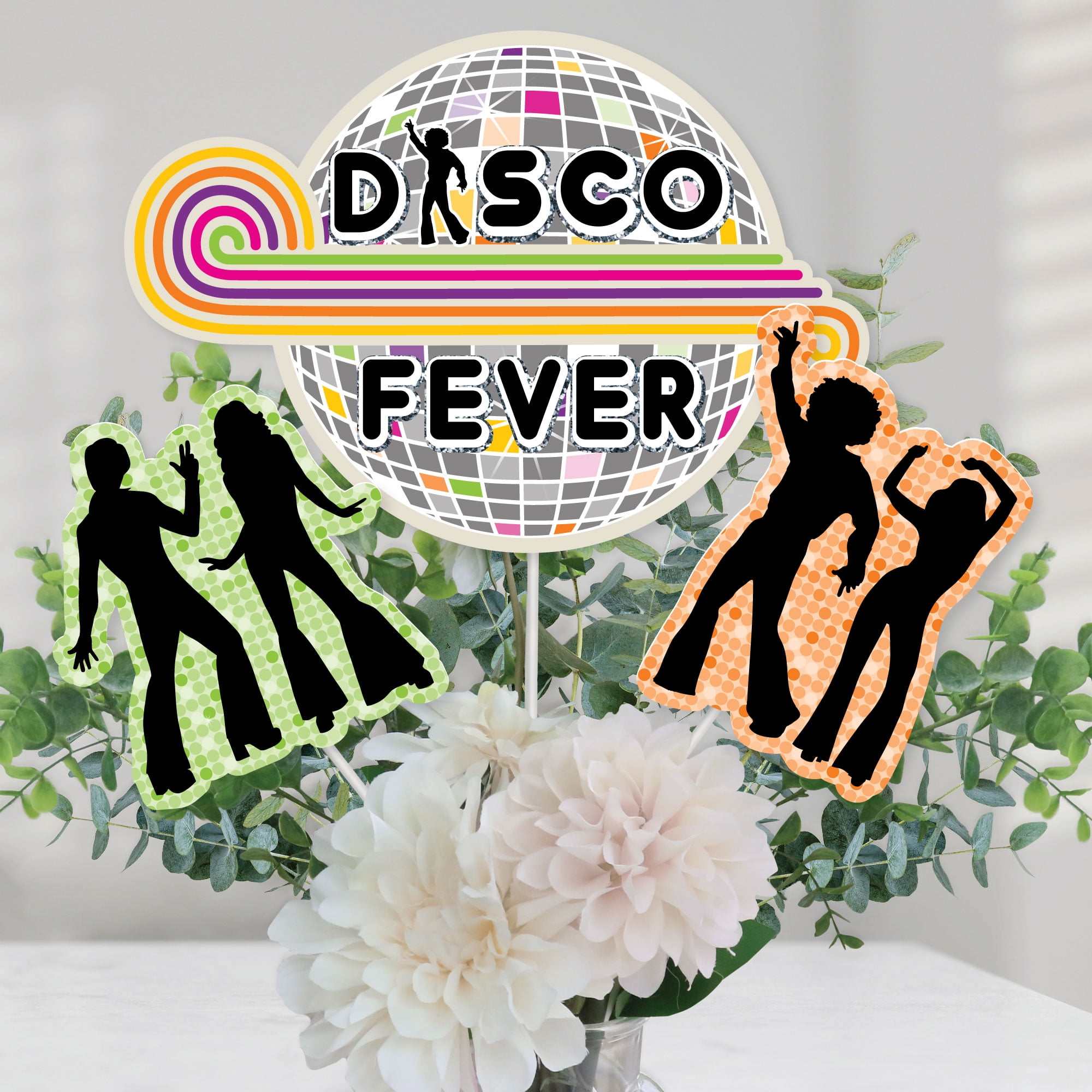 Big Dot of Happiness 70's Disco - 1970s Disco Fever Party Centerpiece ...