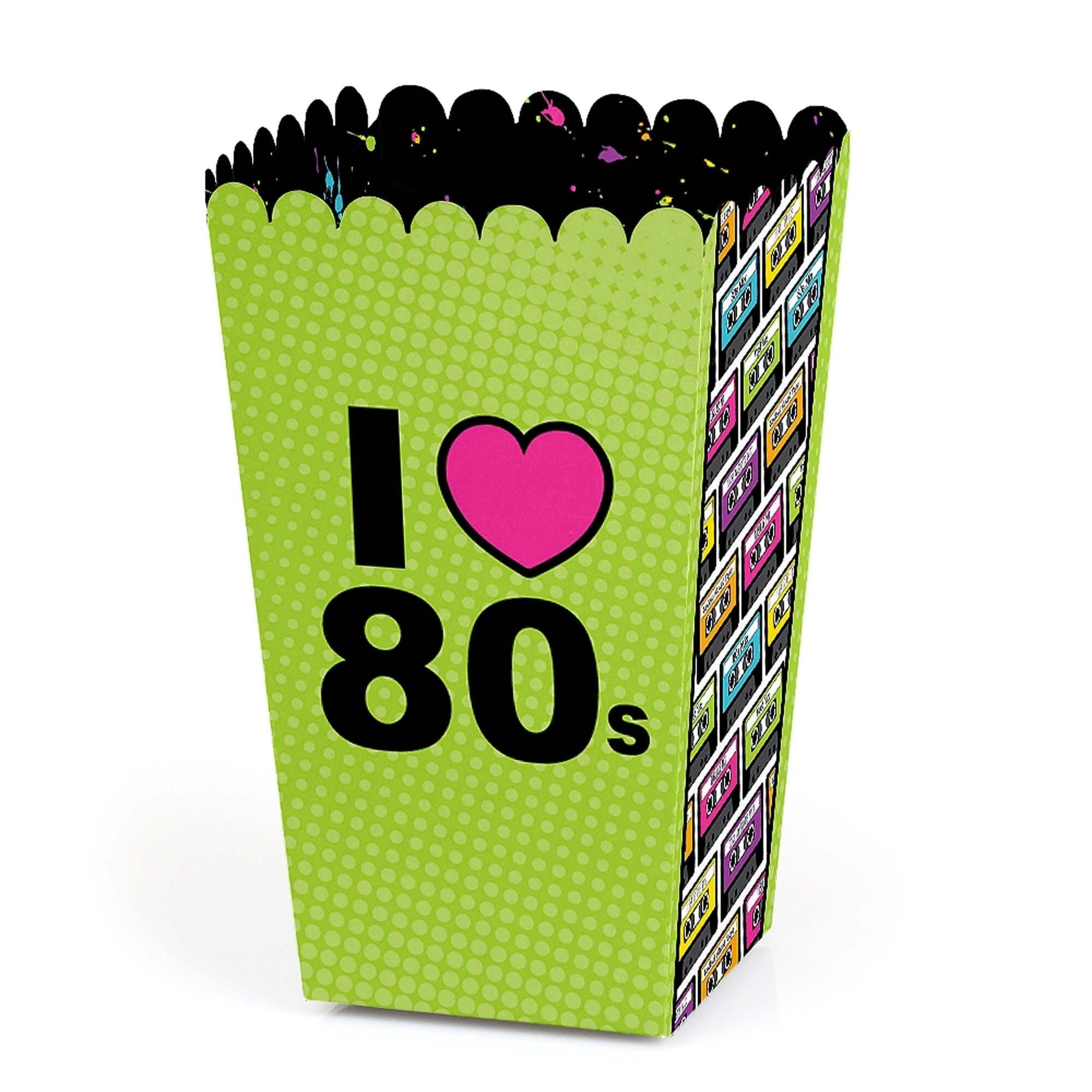 Big Dot of Happiness 80's Retro - Totally 1980s Party Favor Popcorn ...