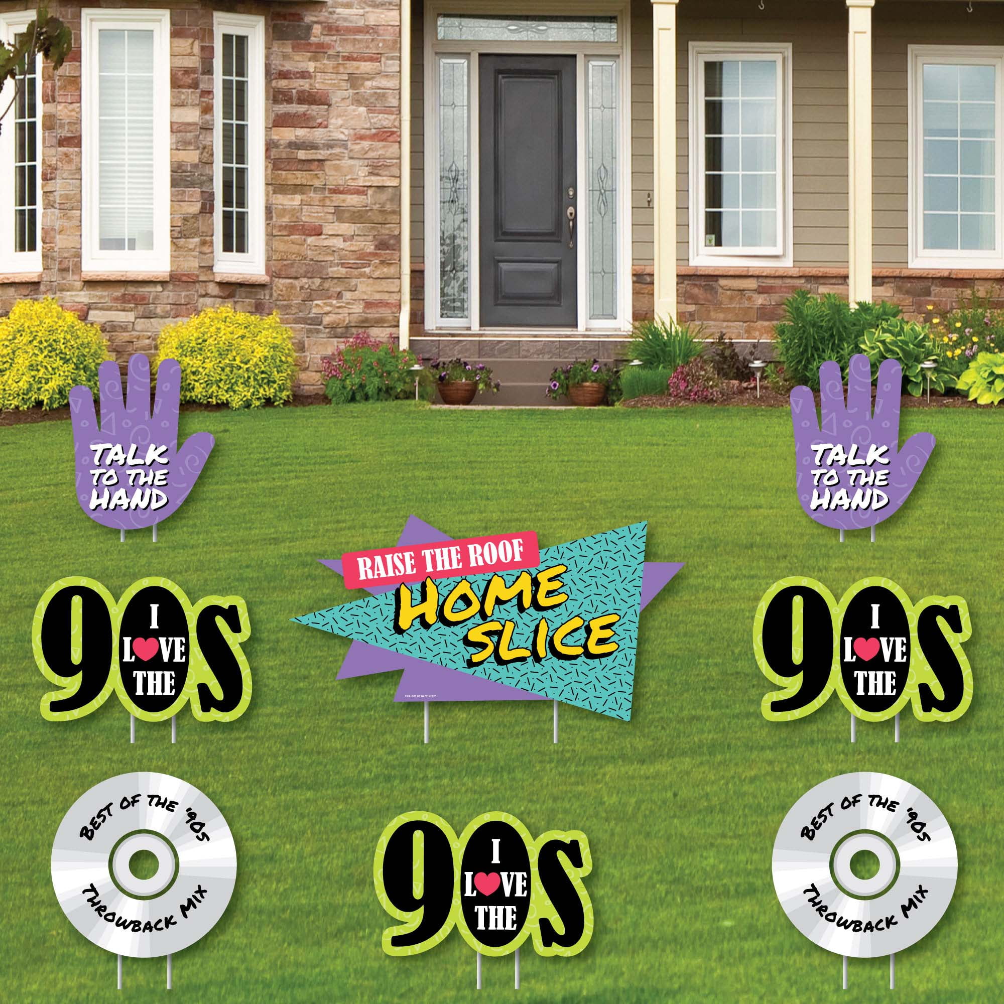 Big Dot of Happiness 90's Throwback - Yard Sign & Outdoor Lawn ...