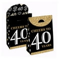 Big Dot of Happiness Adult 40th Birthday - Gold - Birthday Gift Favor ...