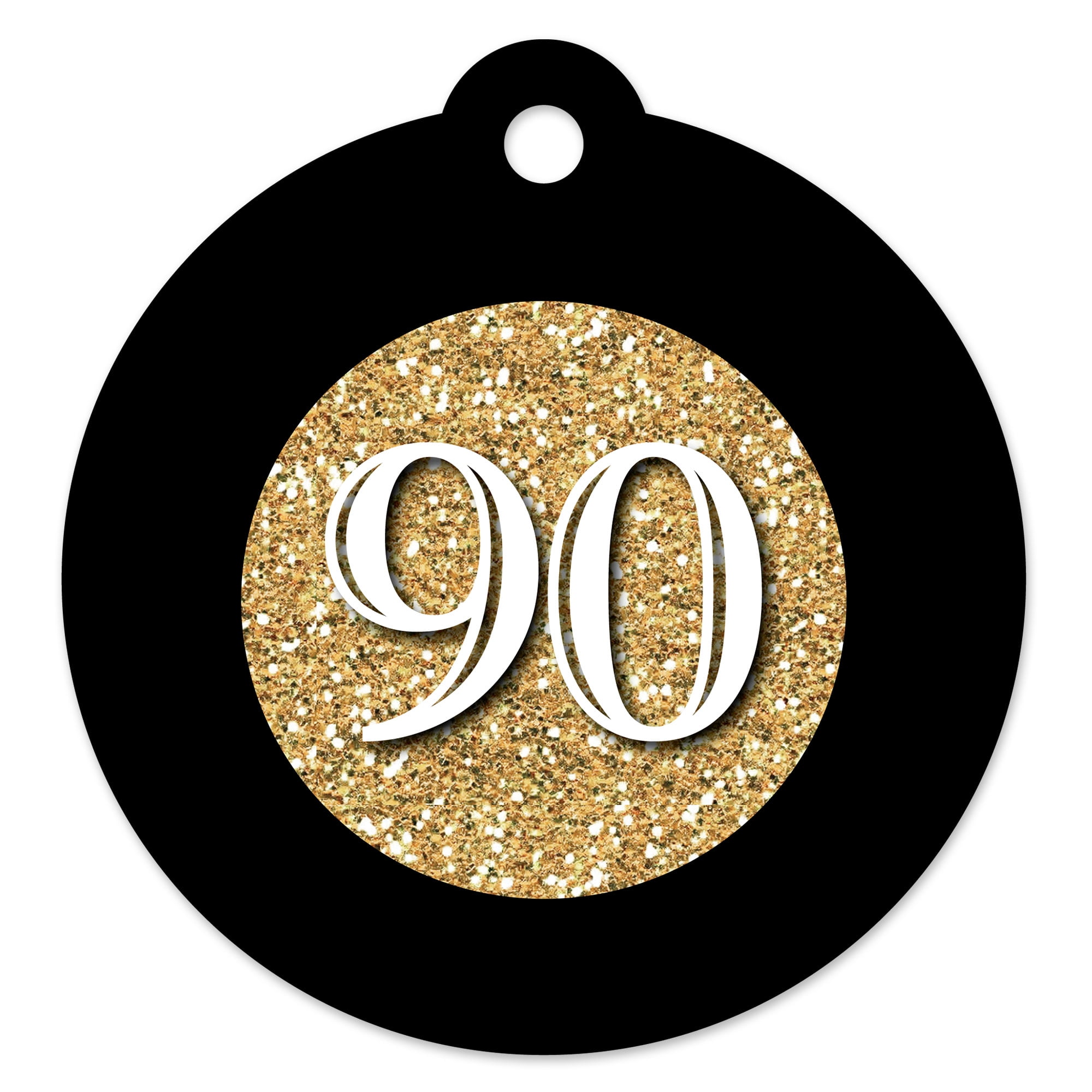 Big Dot of Happiness Adult 90th Birthday - Gold - Birthday Party Favor ...