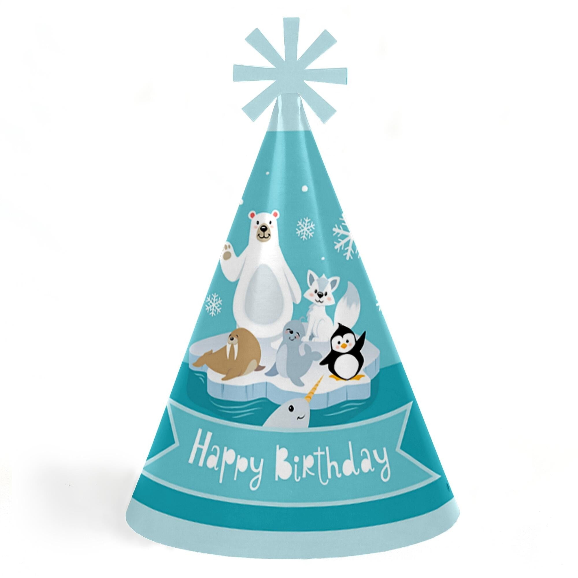 Big Dot of Happiness Arctic Polar Animals - Cone Happy Birthday Party ...