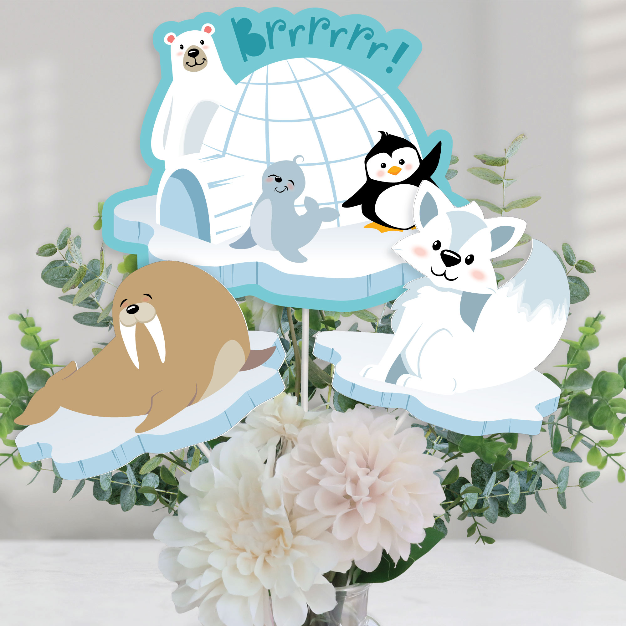 Big Dot of Happiness Arctic Polar Animals - Winter Baby Shower or ...