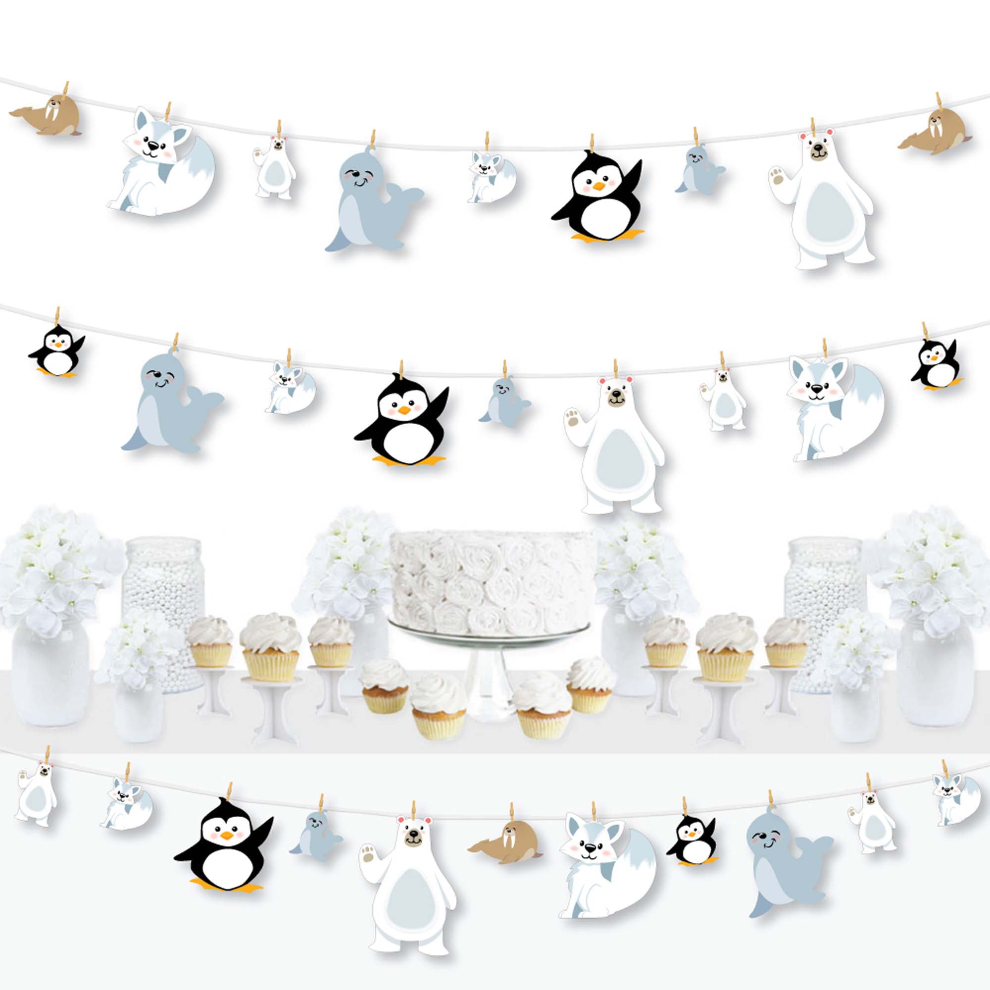 Big Dot of Happiness Arctic Polar Animals - Winter Baby Shower or ...