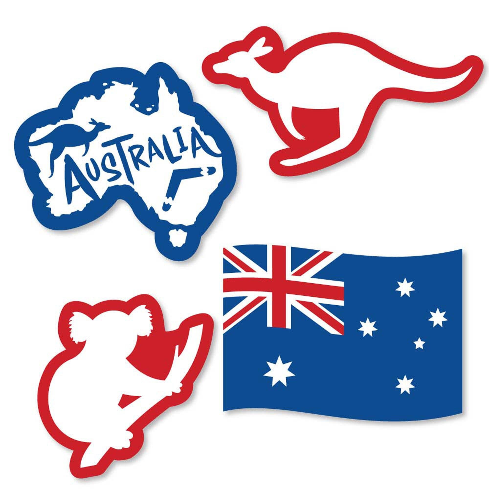 Big Dot of Happiness Australia Day - DIY Shaped G'Day Mate Aussie Party ...