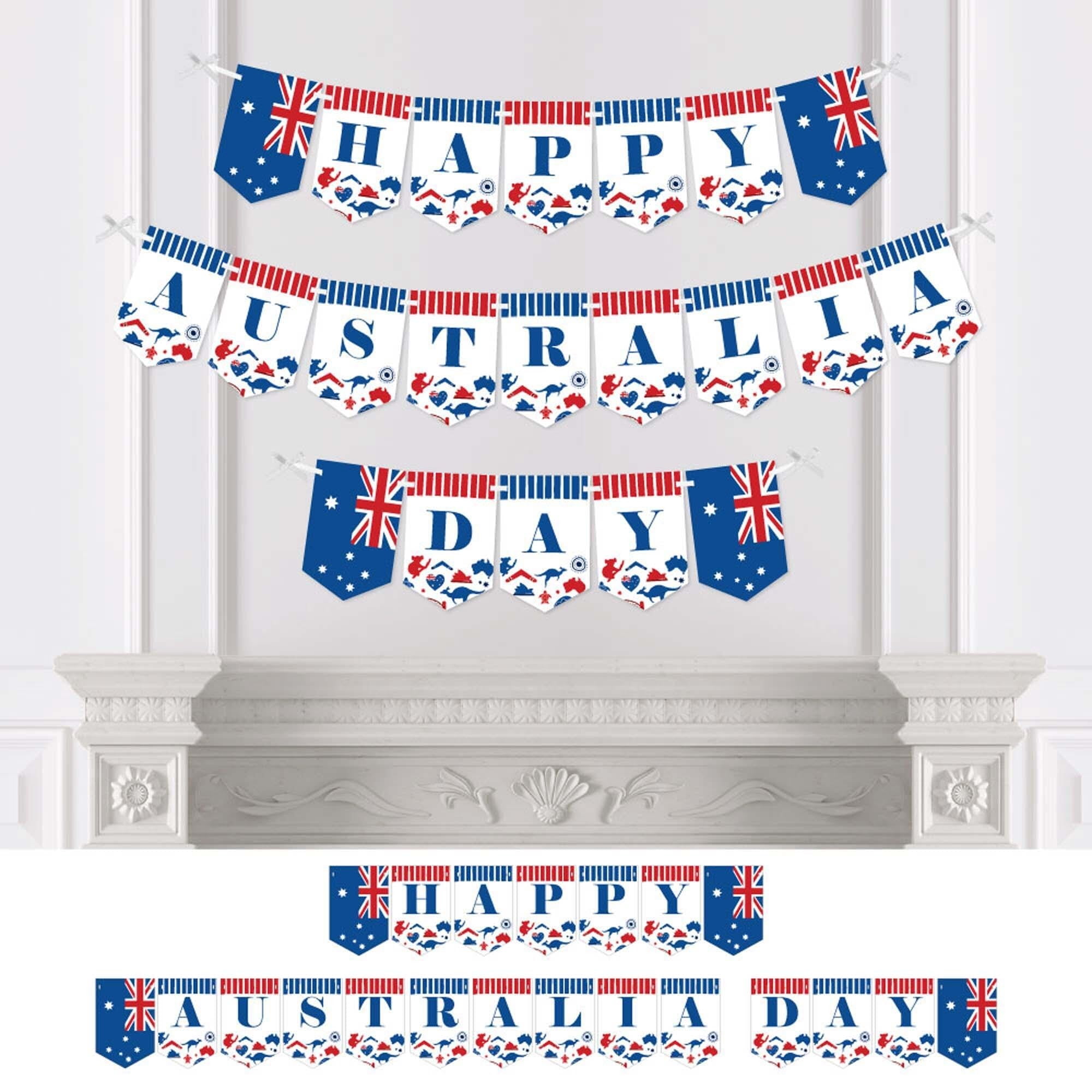 Big Dot of Happiness Australia Day - G'Day Mate Aussie Party Bunting ...