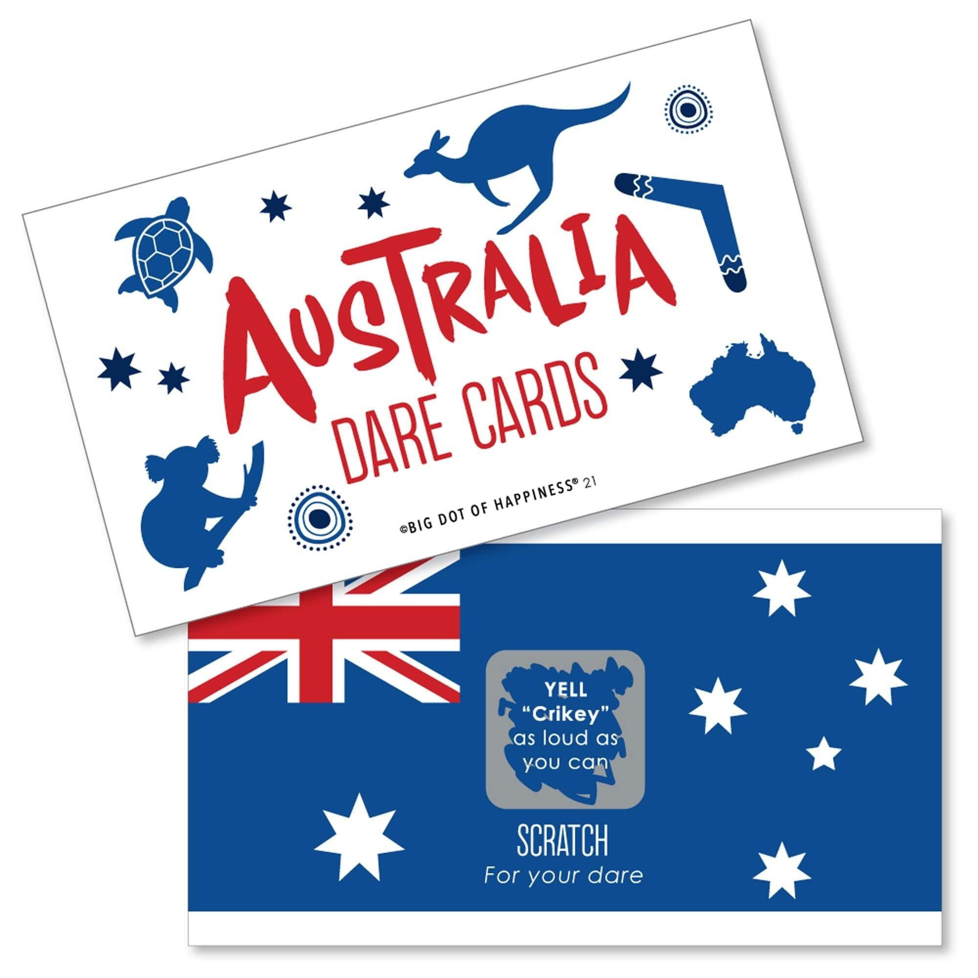 Big Dot of Happiness Australia Day - G'Day Mate Aussie Party Game ...