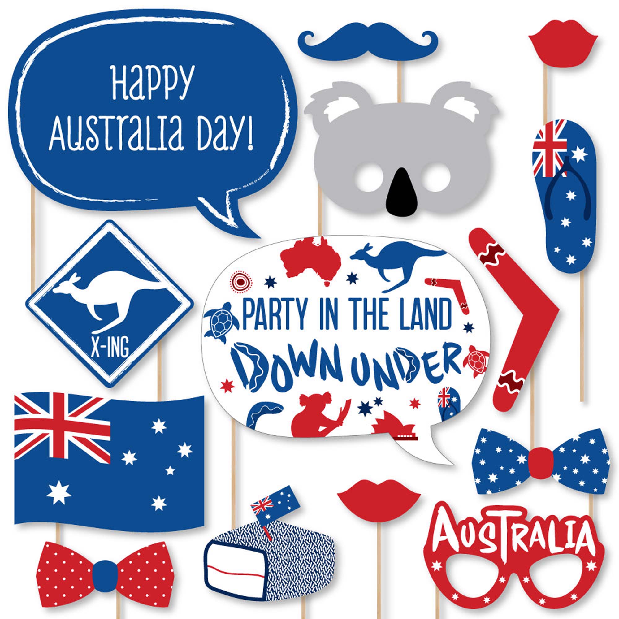 Big Dot of Happiness Australia Day - G'Day Mate Aussie Party Photo ...