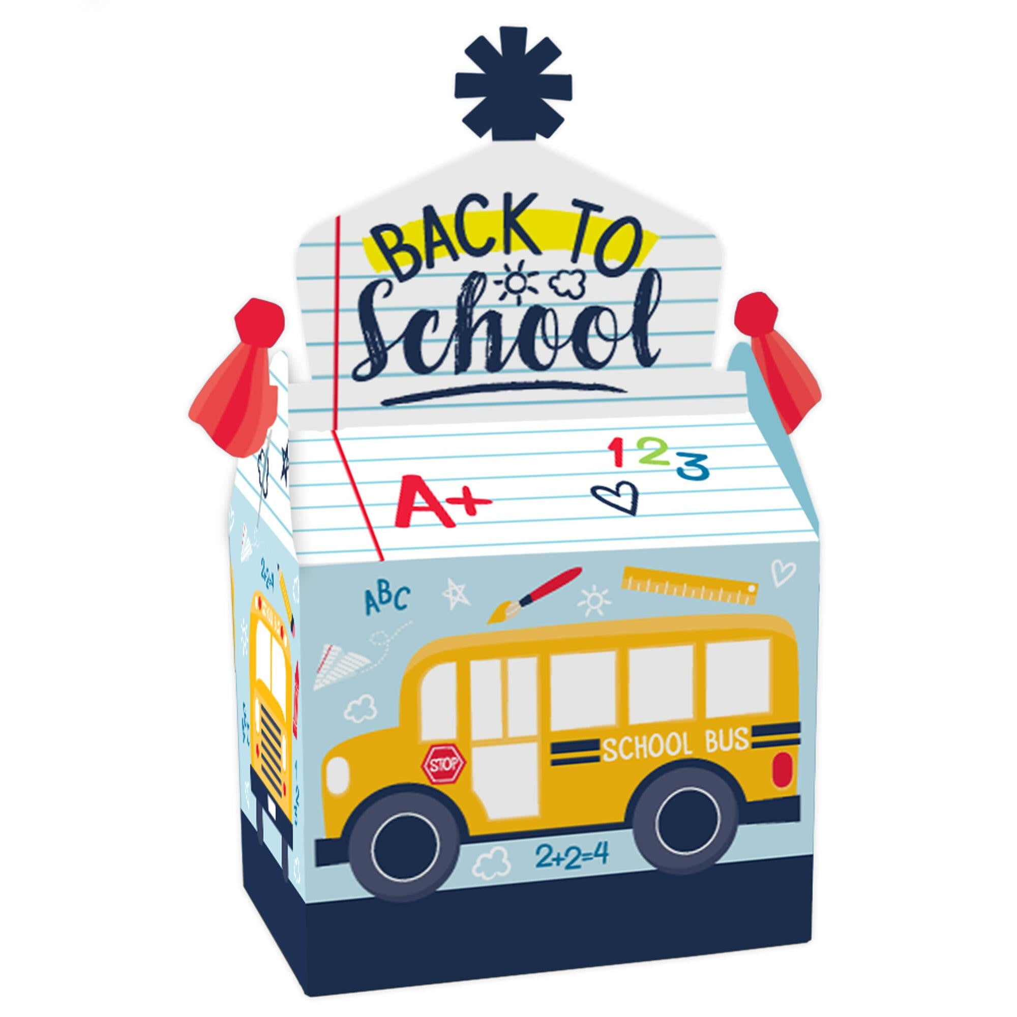 Big Dot of Happiness Back to School - Treat Box Party Favors - First ...