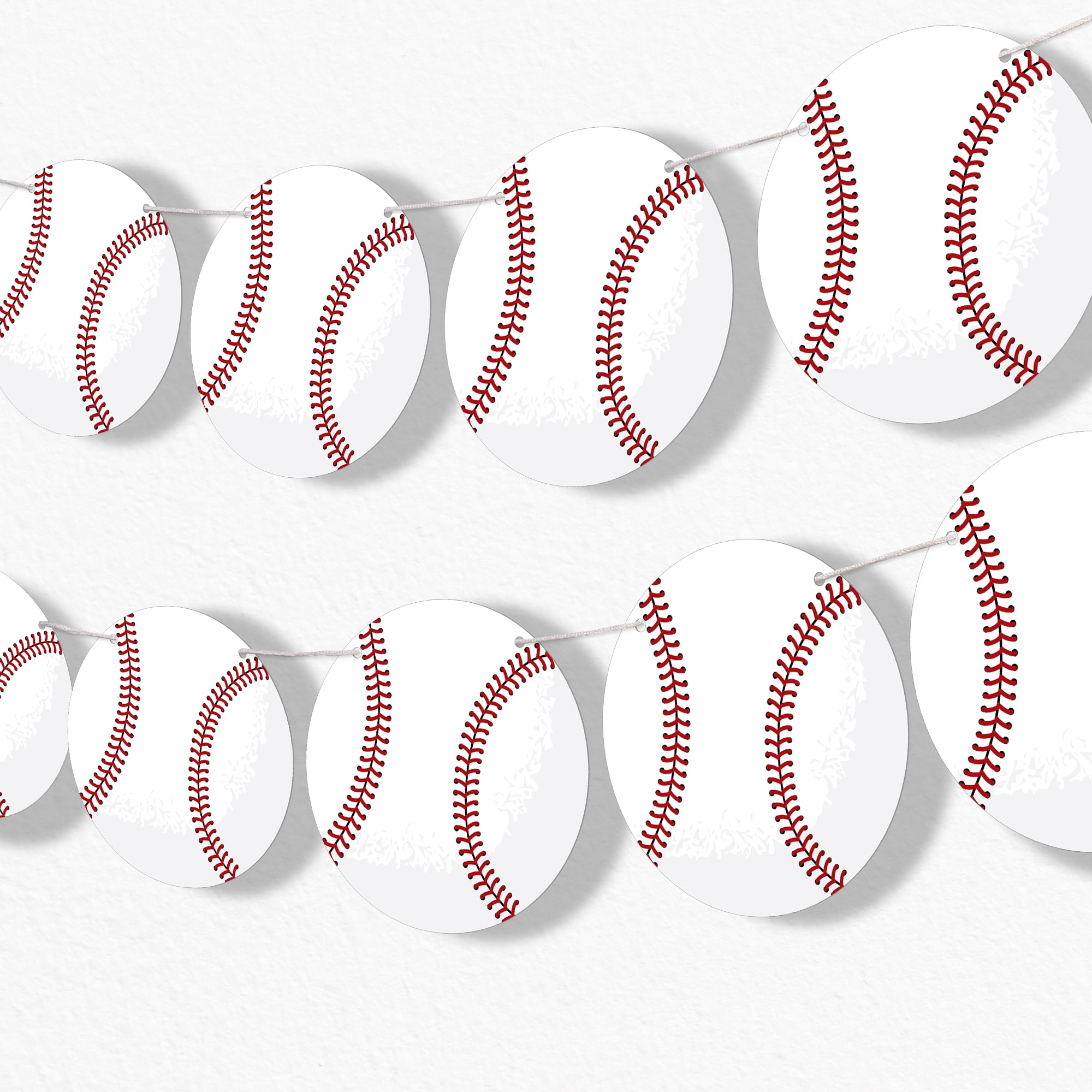 Big Dot of Happiness Baseball Garland Banner, Sports Birthday Party or ...