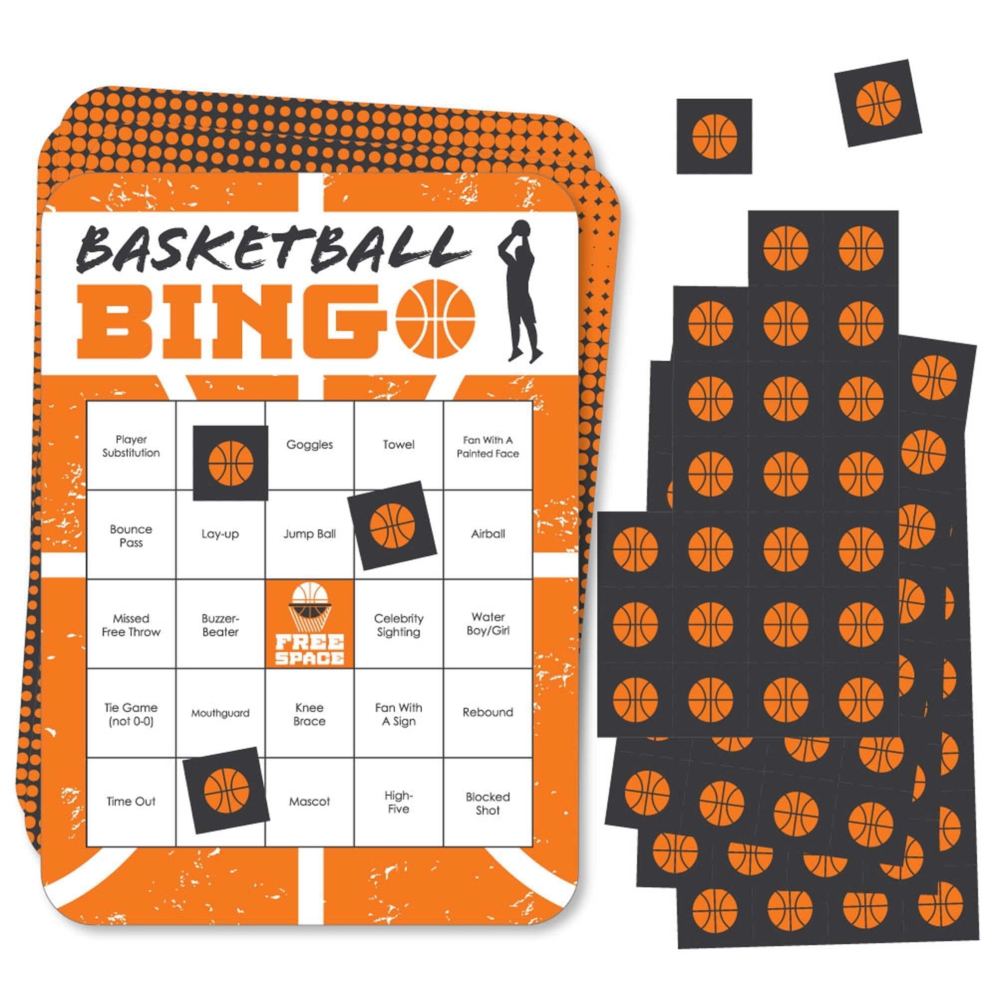 Big Dot of Happiness Basketball - Let the Madness Begin - Bar Bingo ...
