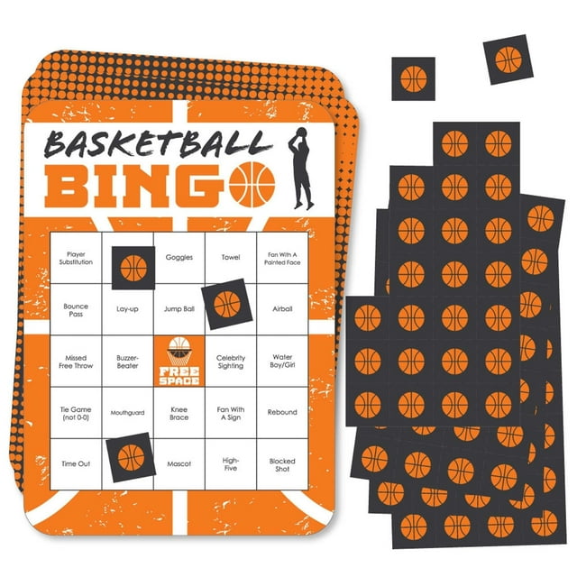 Big Dot of Happiness Basketball - Let the Madness Begin - Bar Bingo ...