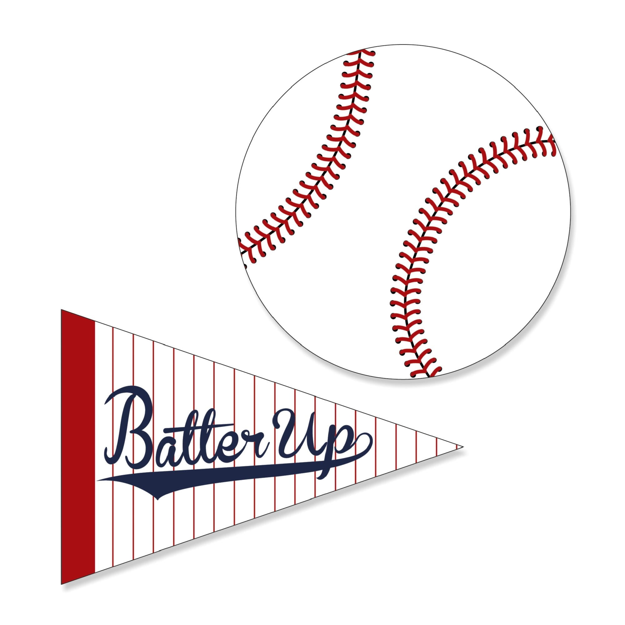 Big Dot of Happiness Batter Up - Baseball - DIY Shaped Baby Shower or ...