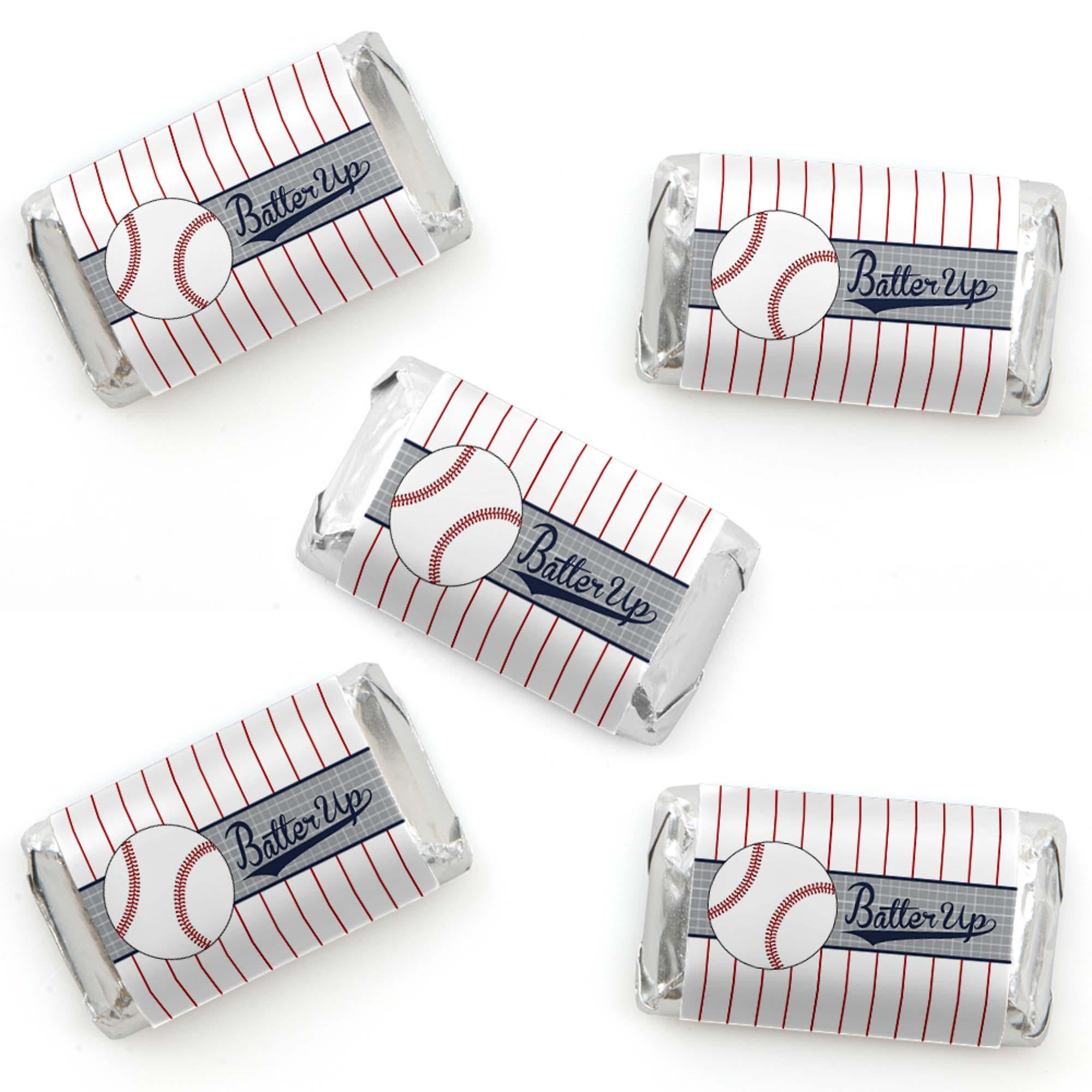 Big Dot of Happiness Batter Up - Baseball - Mini Candy Bar Wrapper ...