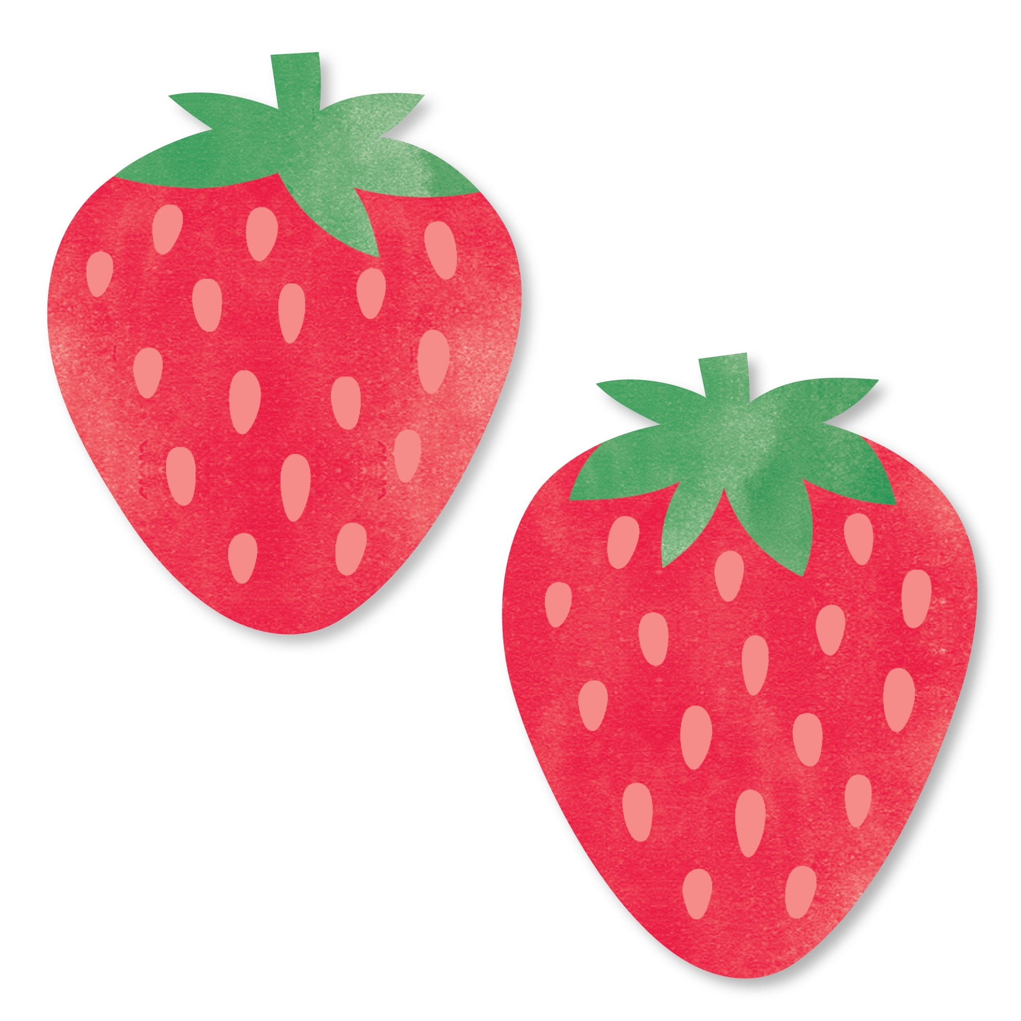Big Dot of Happiness Berry Sweet Strawberry - DIY Shaped Fruit Themed ...