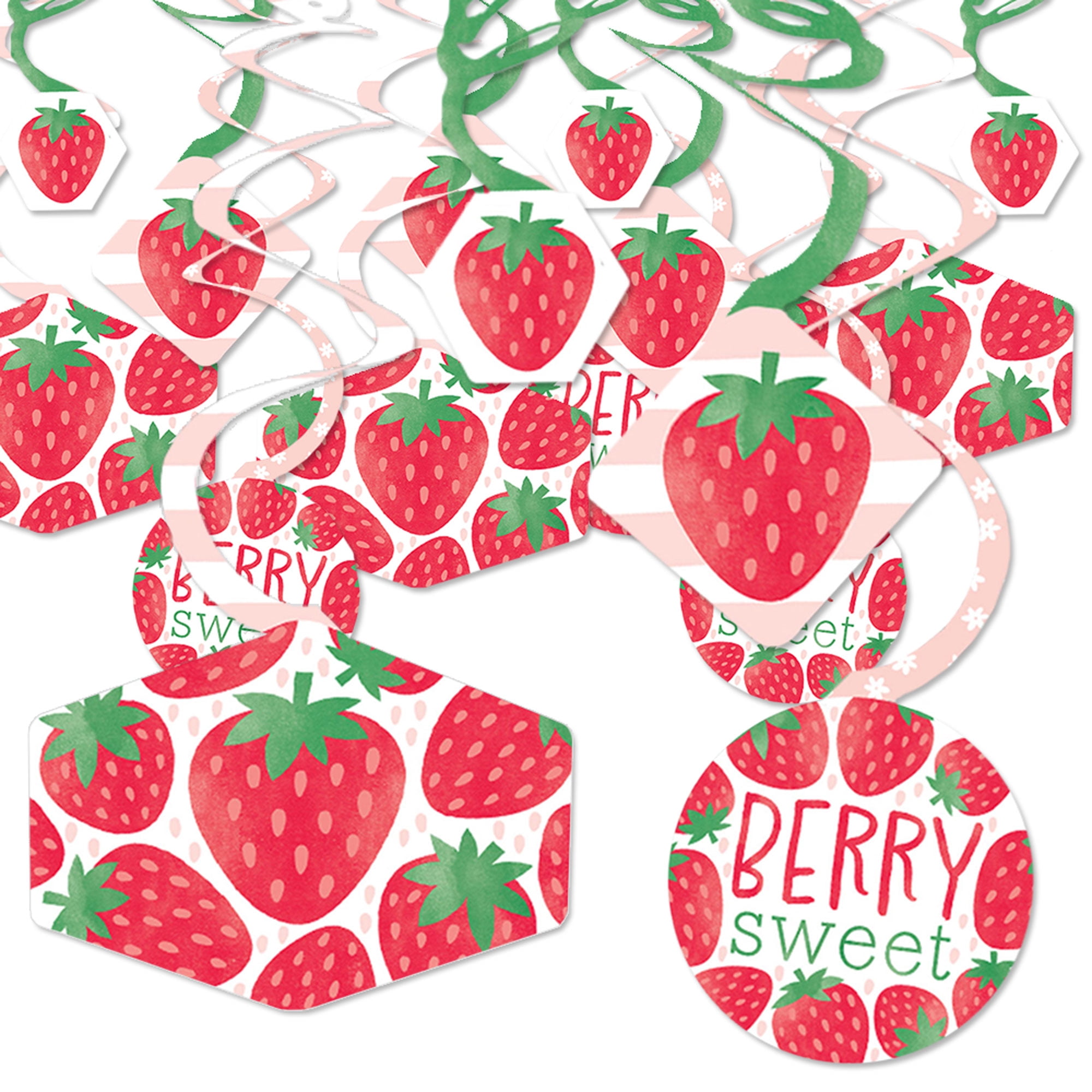 Berry Sweet Strawberry Party Supplies - Birthday or Baby Shower Decor ...