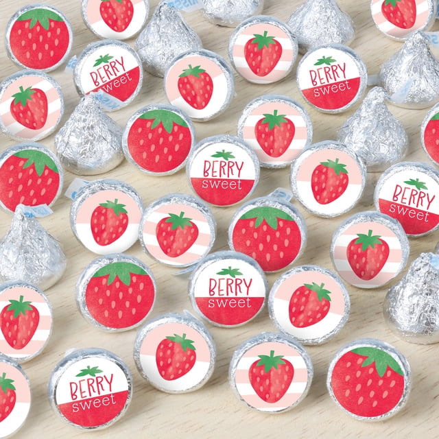Big Dot of Happiness Berry Sweet Strawberry - Fruit Themed Birthday ...