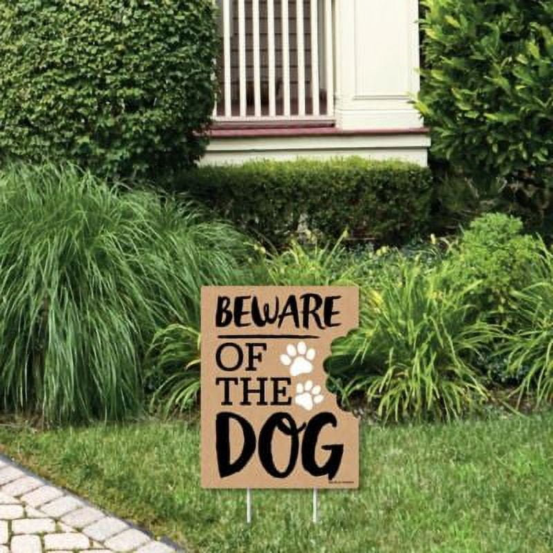 Big Dot of Happiness Beware of Dog - Outdoor Lawn Sign - Dog on ...
