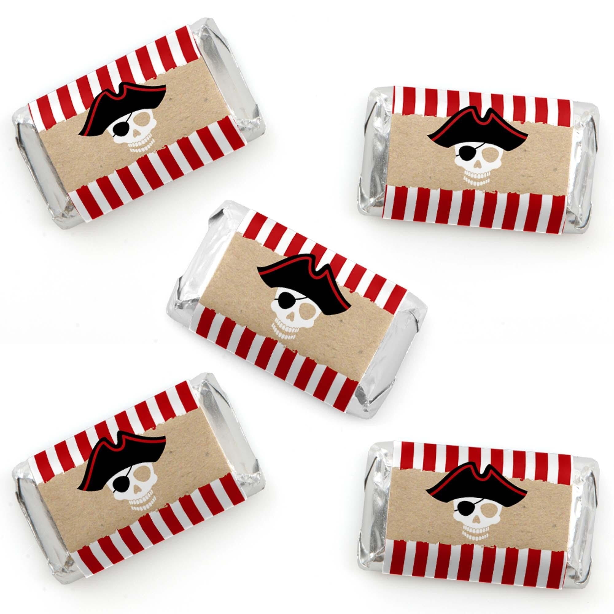 Big Dot of Happiness Beware of Pirates - Mini Candy Bar Wrapper ...