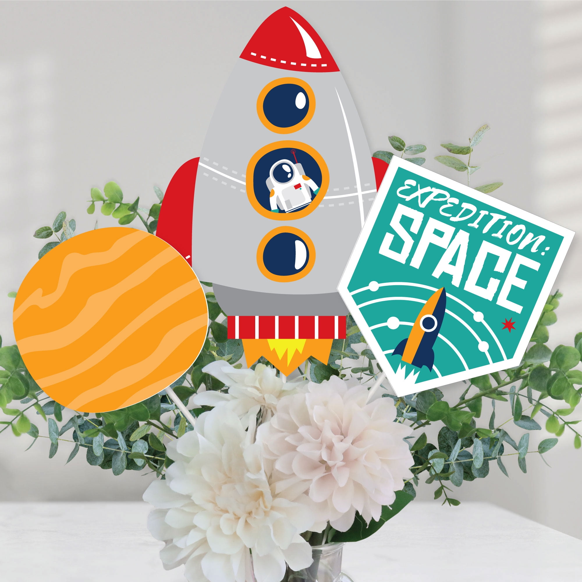 Big Dot of Happiness Blast Off to Outer Space - Rocket Ship Baby Shower ...