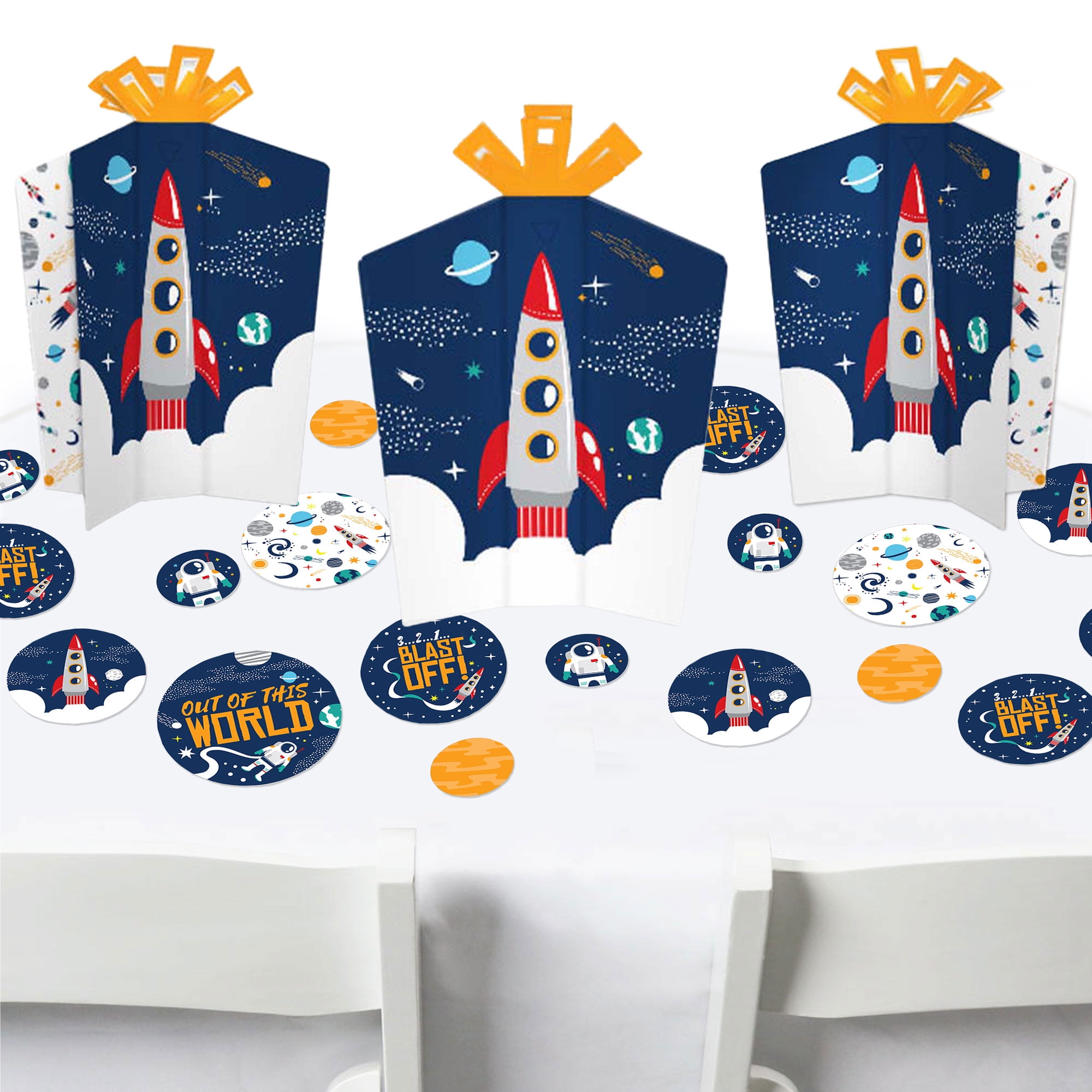 Big Dot of Happiness Blast Off to Outer Space - Rocket Ship Baby Shower ...