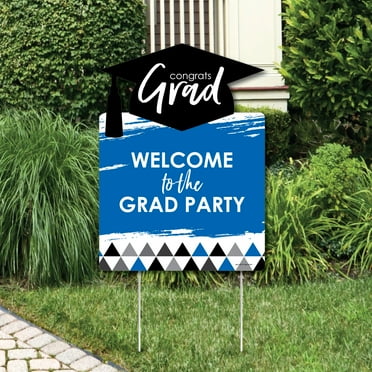 Big Dot of Happiness Rose Gold Grad - Graduation Party Yard Sign Lawn ...