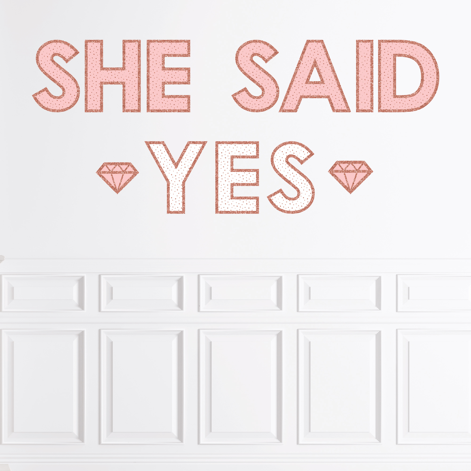 Big Dot of Happiness Bride Squad - Peel and Stick Rose Gold Bridal ...