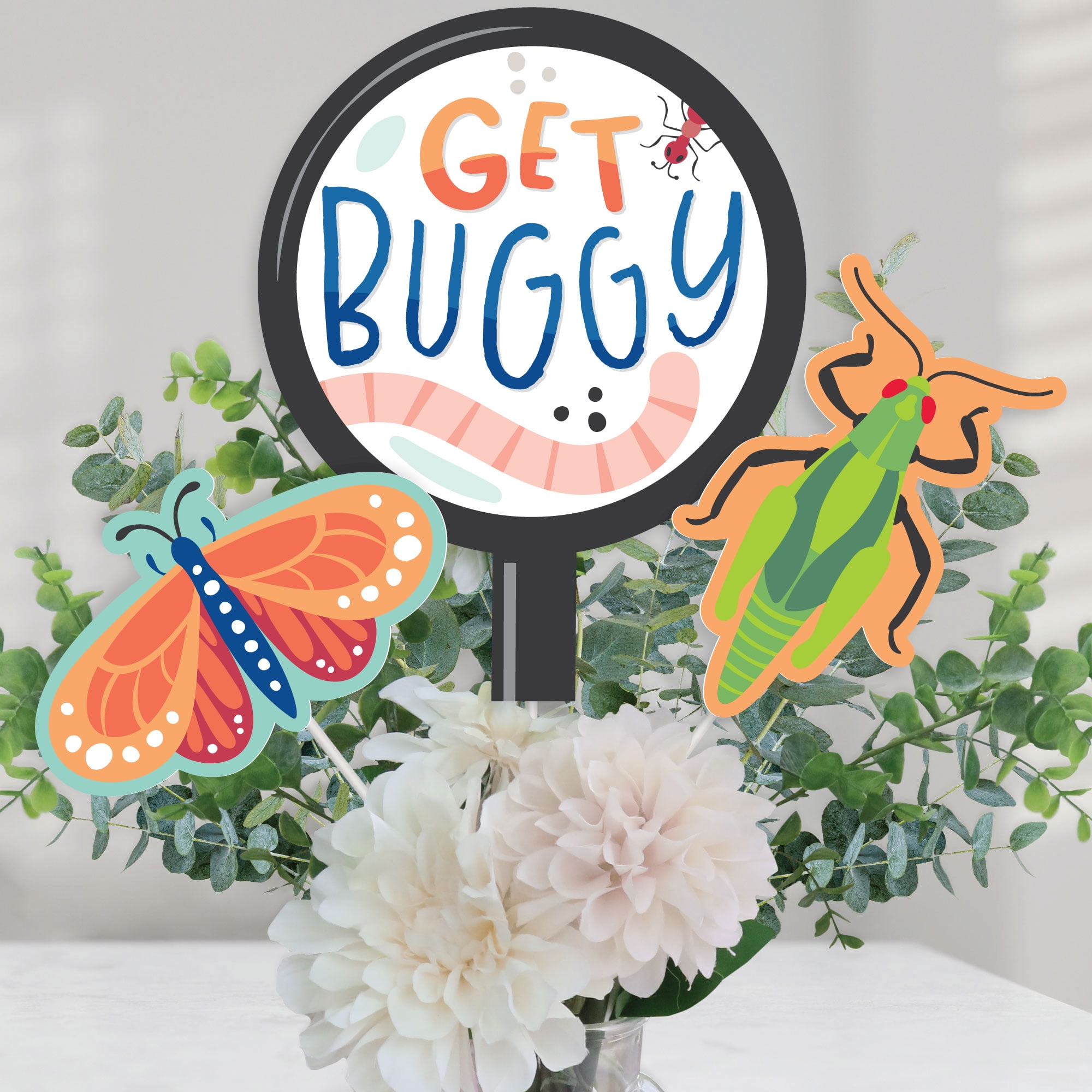 Big Dot of Happiness Buggin' Out - Bugs Birthday Party Centerpiece ...