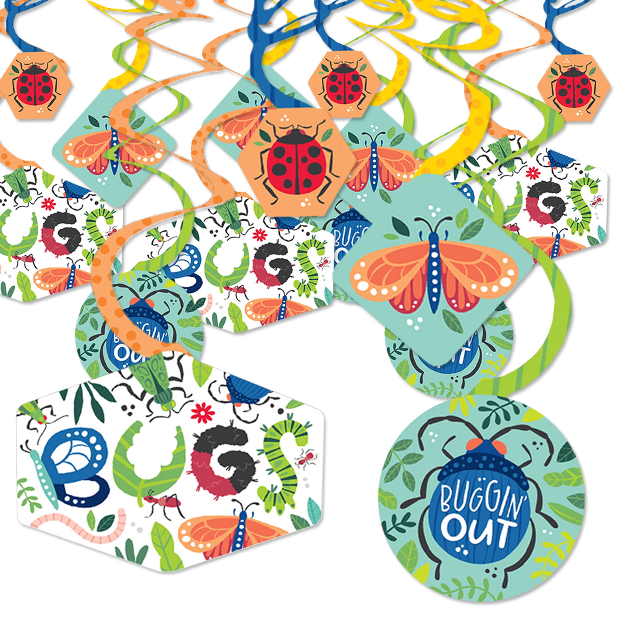 Big Dot of Happiness Buggin' Out - Bugs Birthday Party Hanging Decor ...