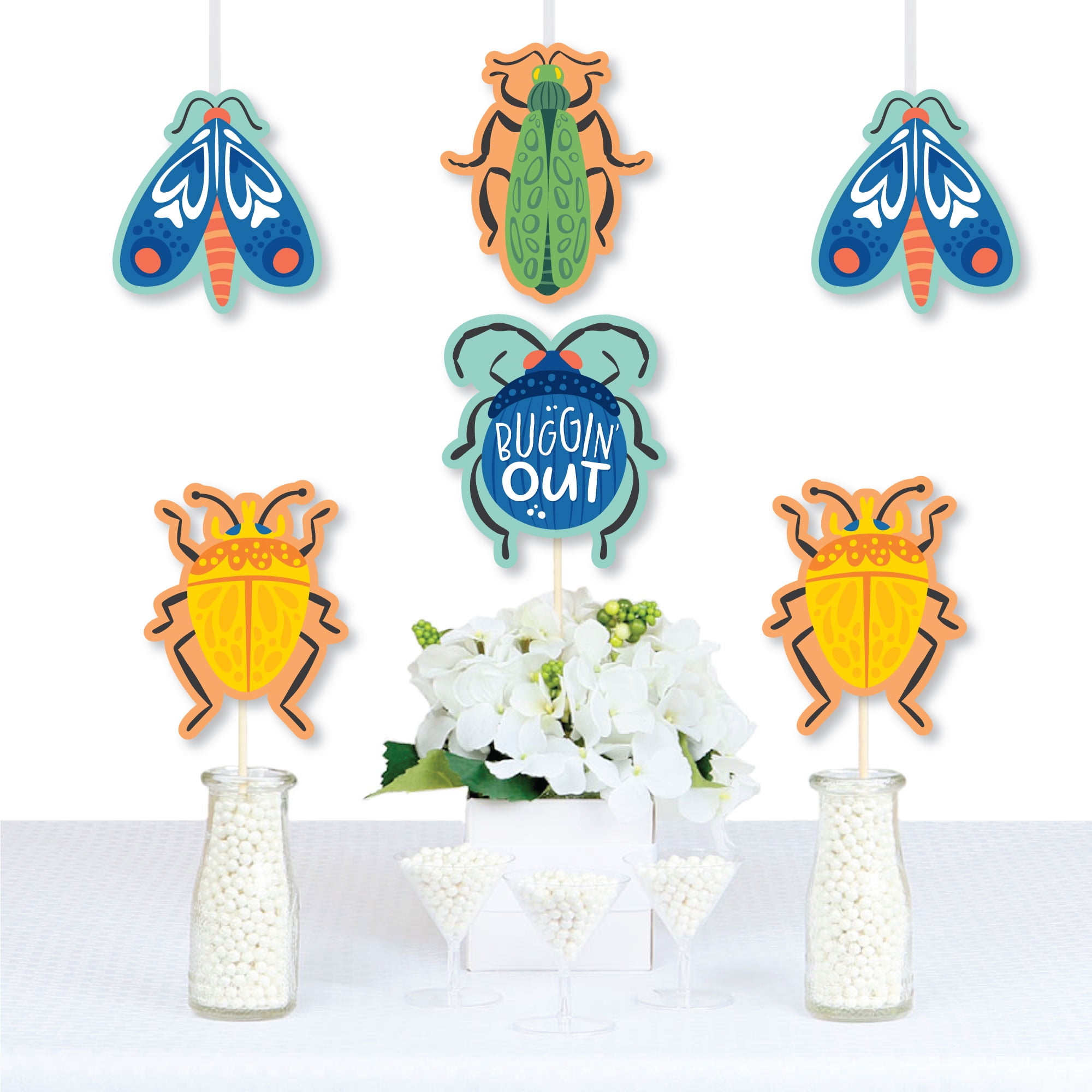 Big Dot of Happiness Buggin' Out - Decorations DIY Bugs Birthday Party ...