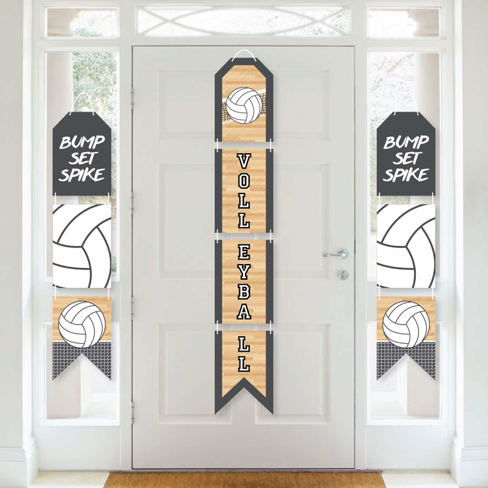 Big Dot of Happiness Bump, Set, Spike - Volleyball - Hanging Vertical ...