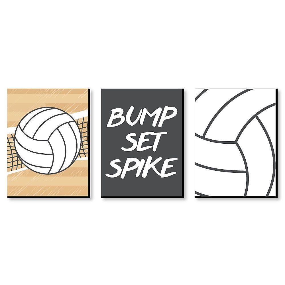 Big Dot of Happiness Bump, Set, Spike - Volleyball - Sports Nursery ...