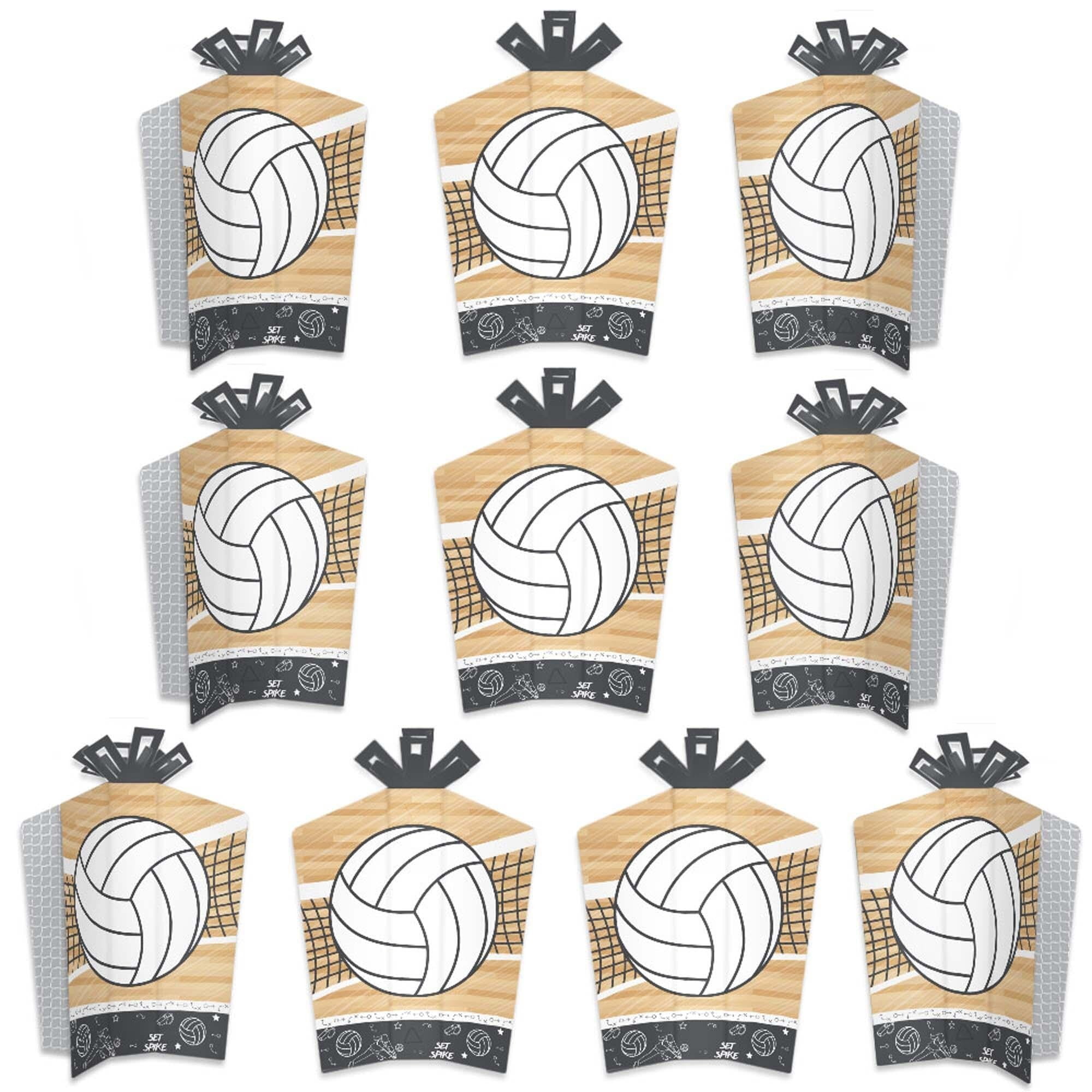 Big Dot of Happiness Bump, Set, Spike - Volleyball - Table Decorations ...